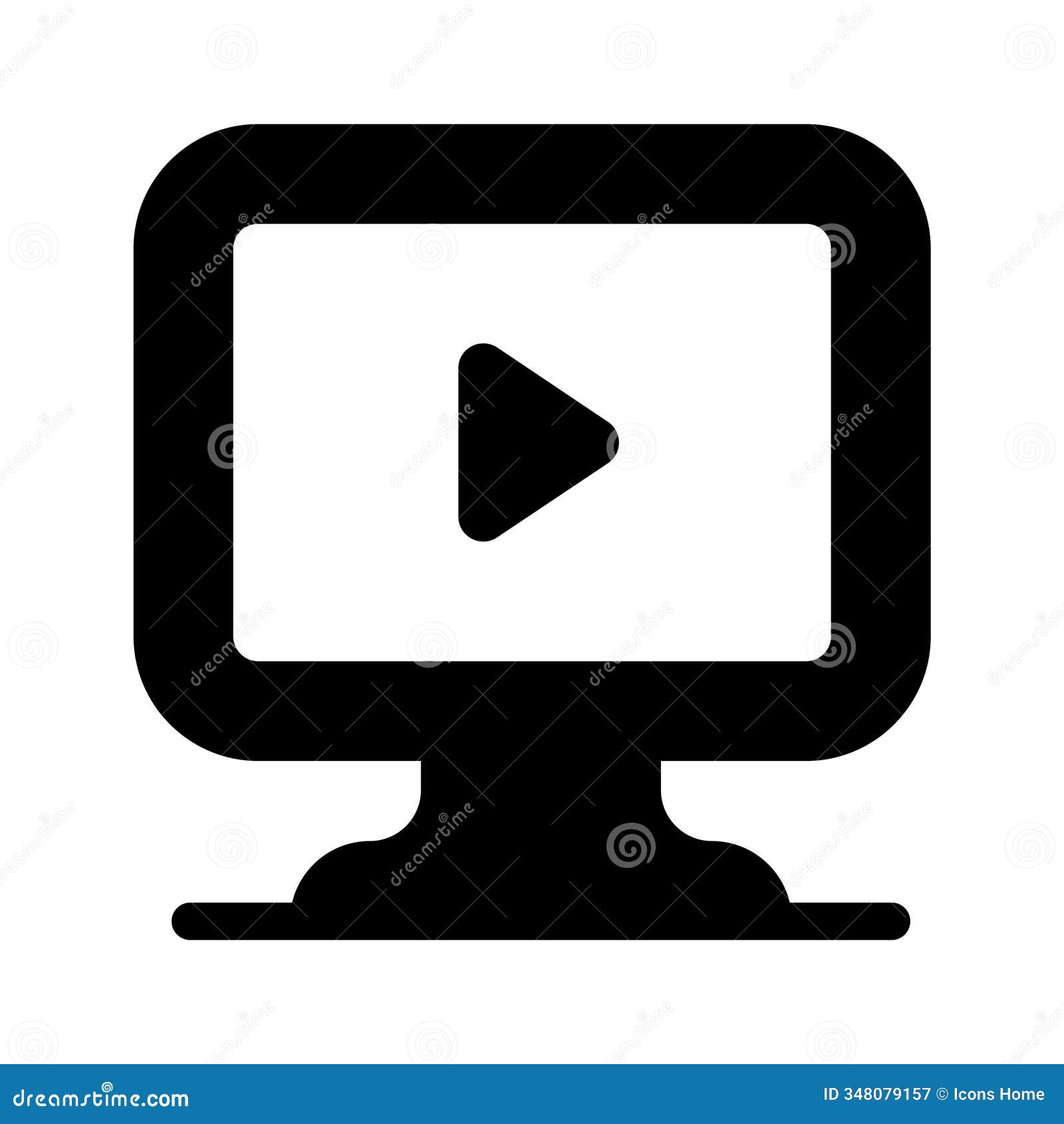 A Screen with a Play Button Symbolizing Video Playback Stock ...