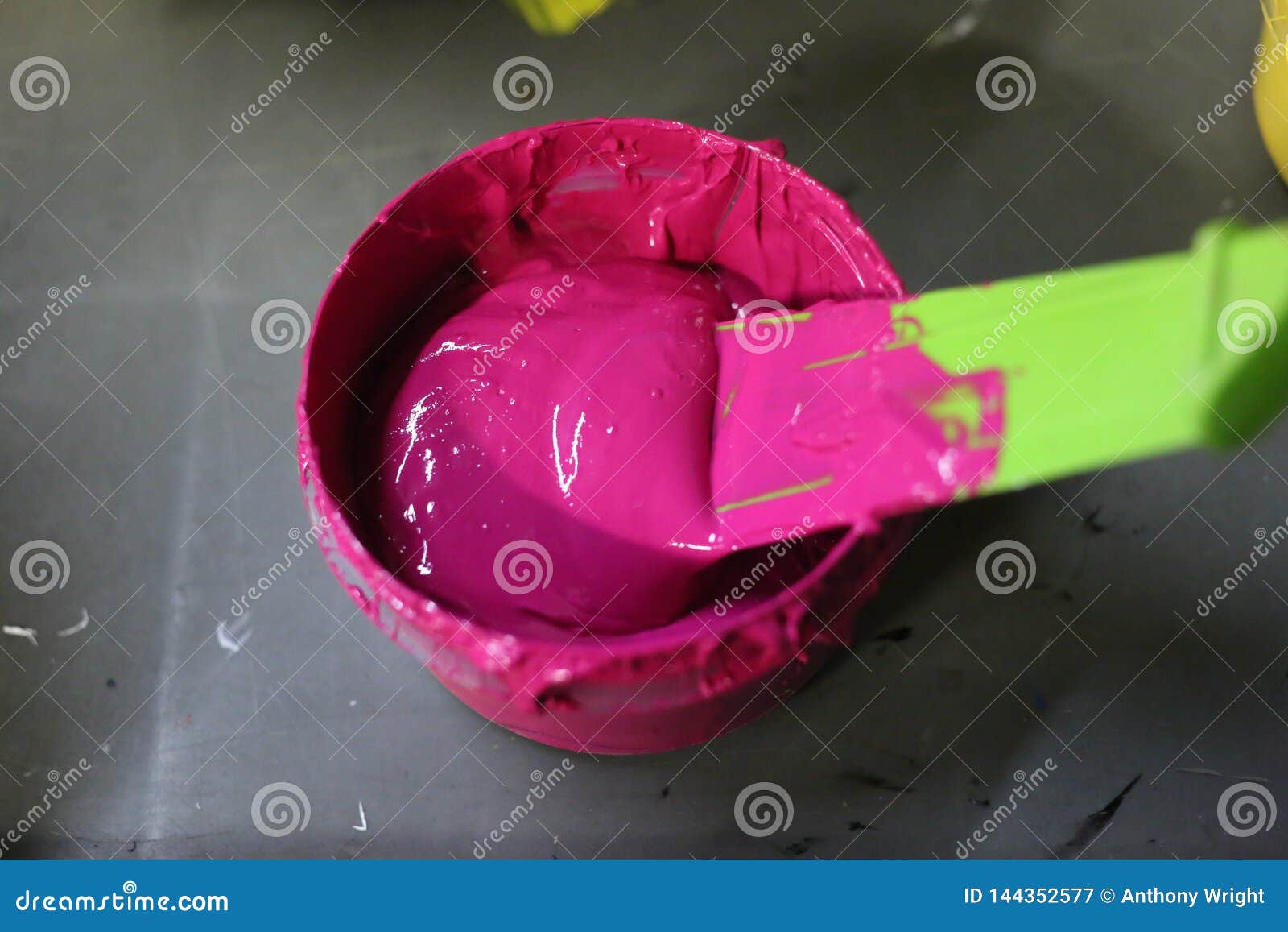 Pink screen print ink stock image. Image of green, blue - 144352577