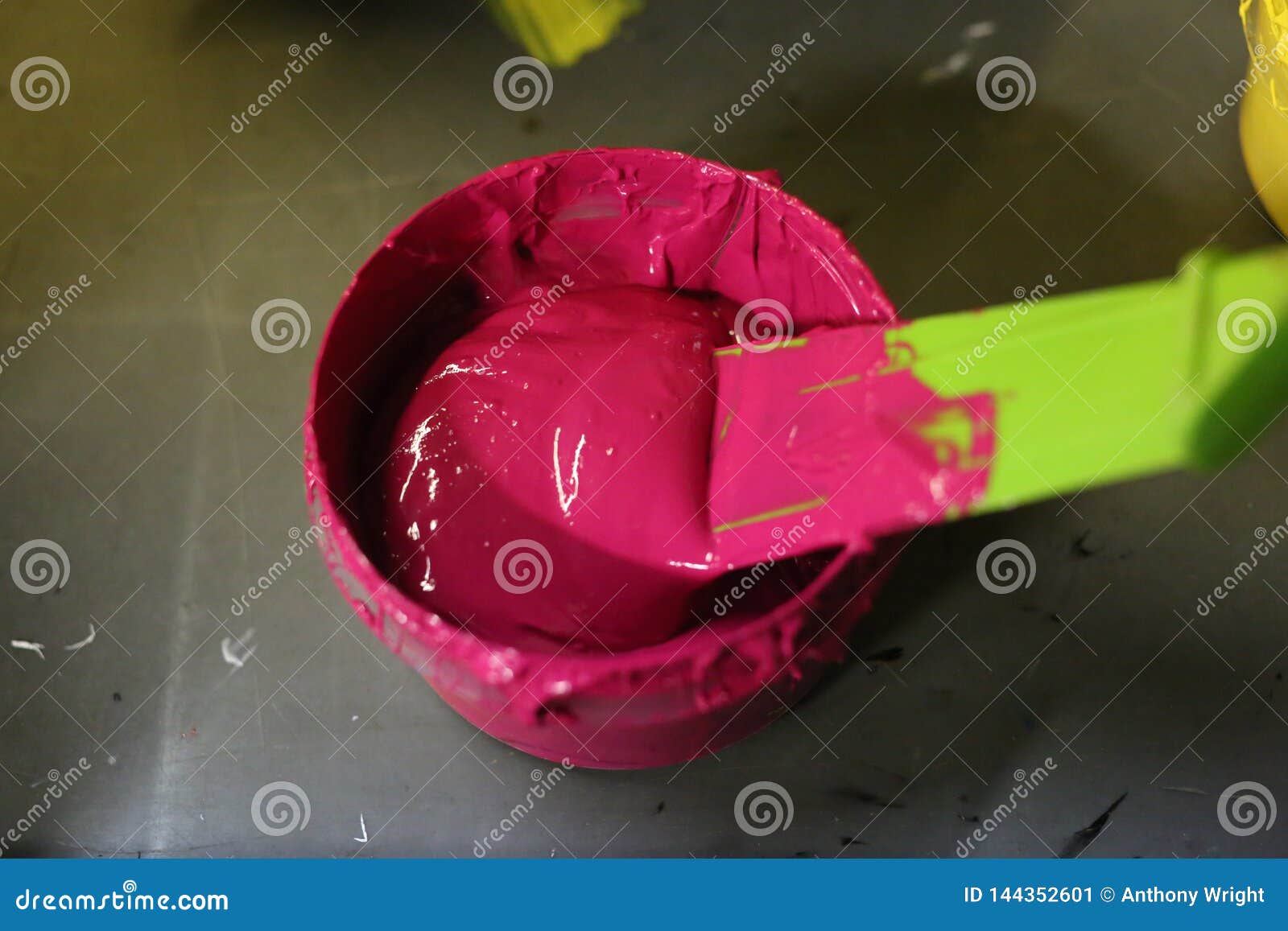 Pink screen print ink stock image. Image of brown, green - 144352601