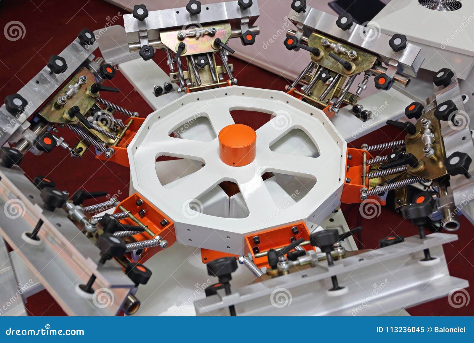 Screen Print Carousel stock image. Image of industrial - 113236045