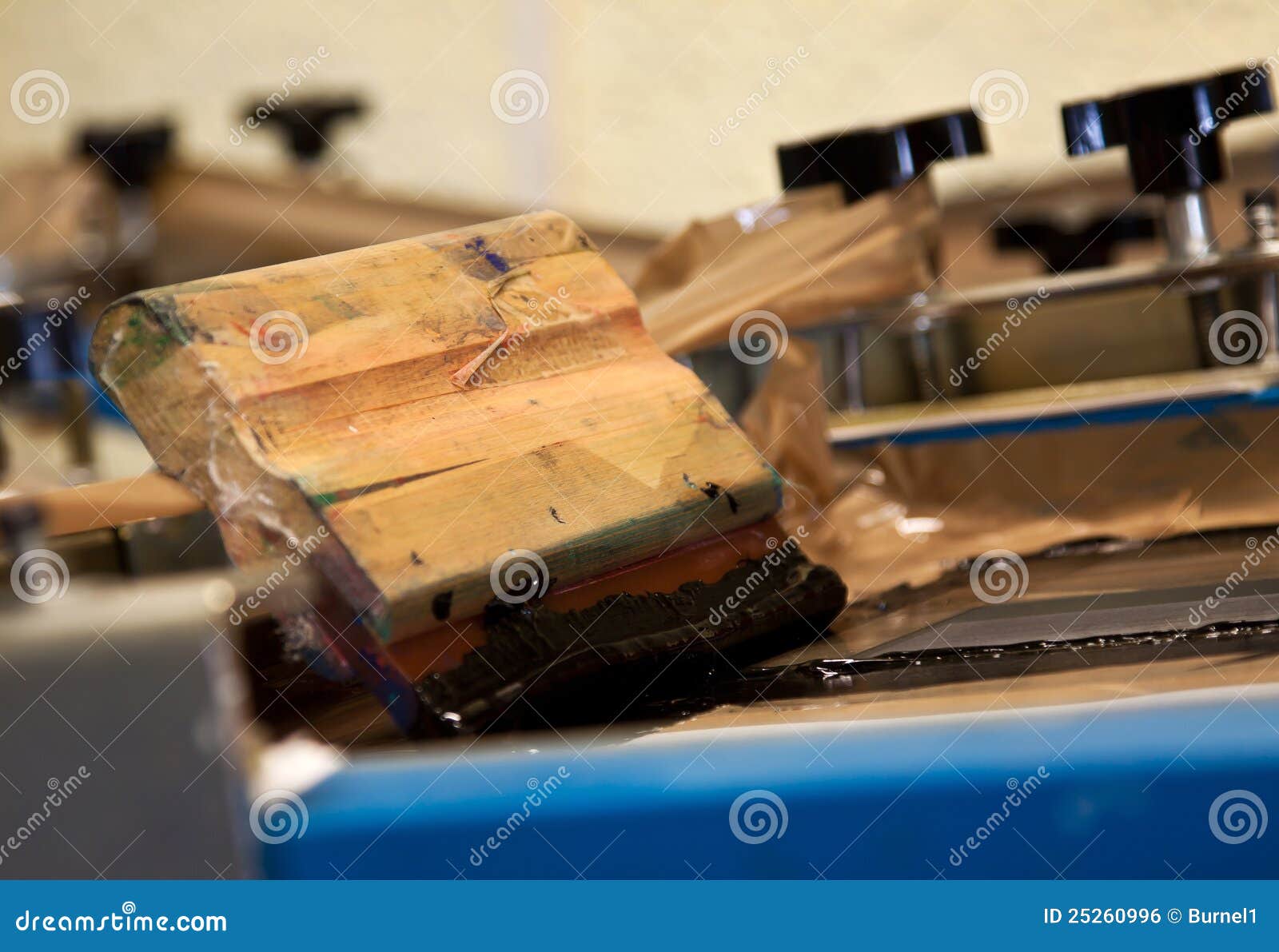 Screen printing device stock photo. Image of press, fabrication - 25260996