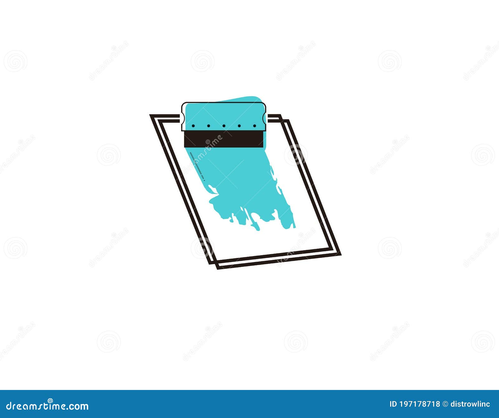 Screen Printing Flat Icon on Vector Illustration Stock Vector ...