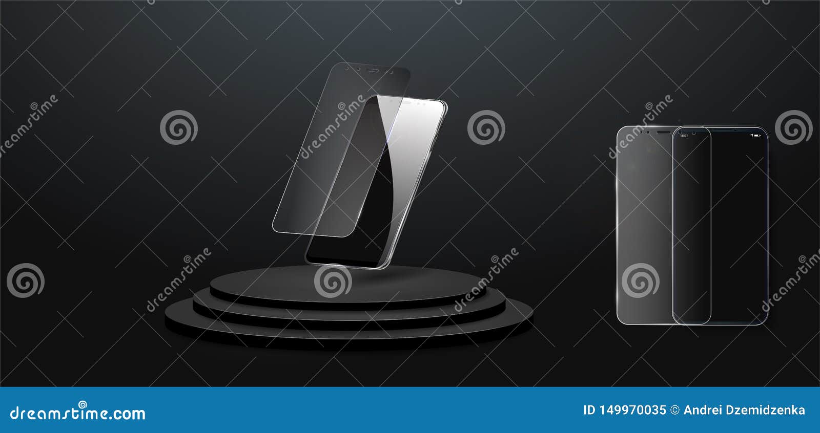 Screen Protector Glass. Vector Illustration Stock Vector - Illustration ...