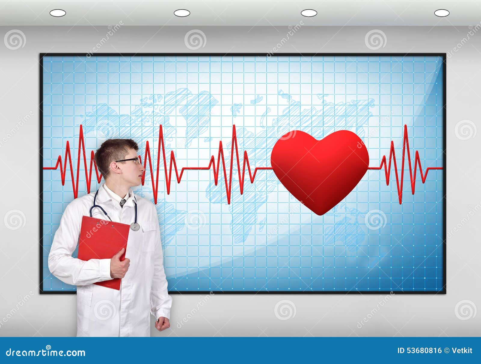 Screen with pulse symbol stock photo. Image of cardiogram - 53680816