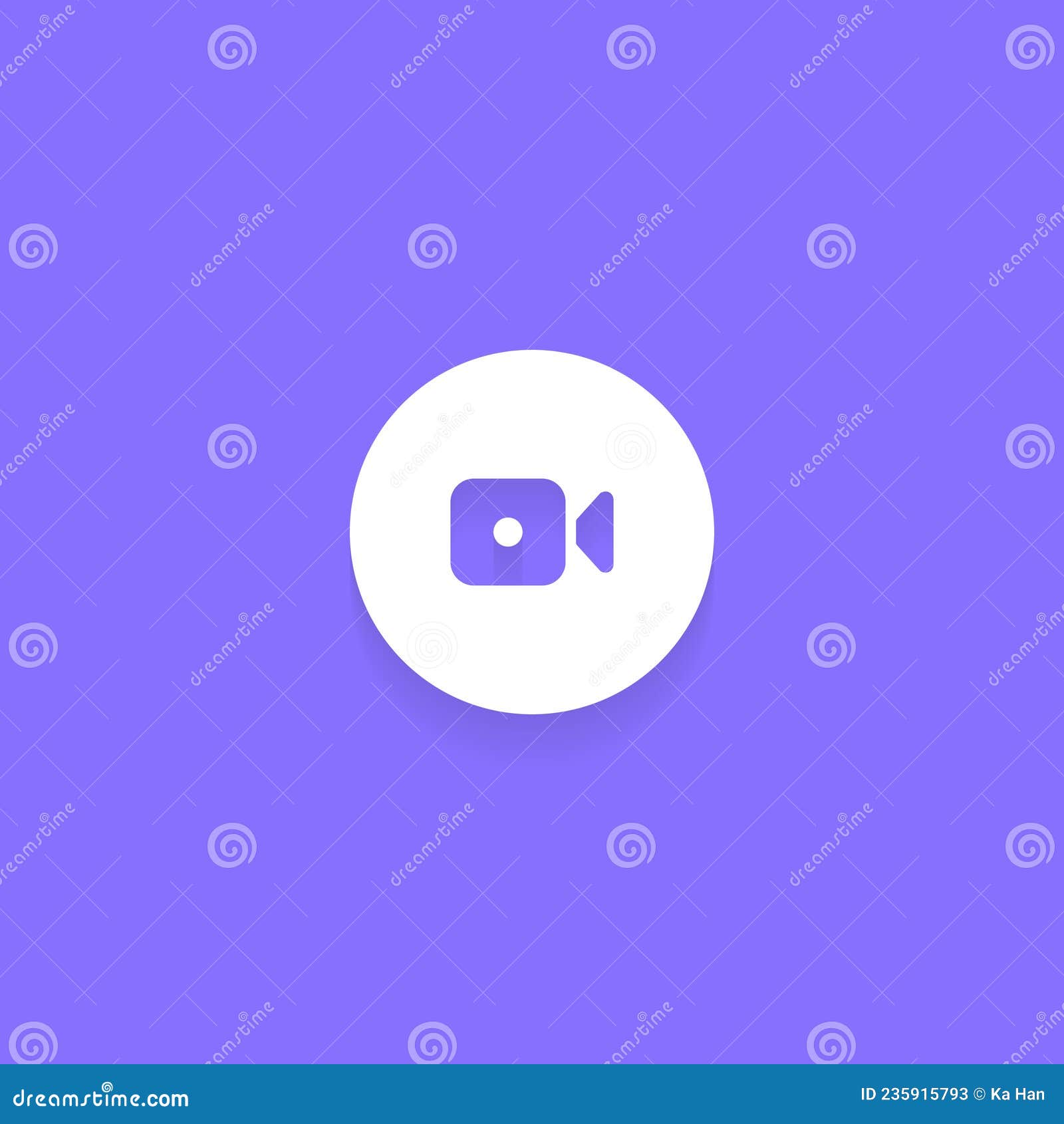 Screen Recorder App Icon Vector in Flat Style Stock Vector ...