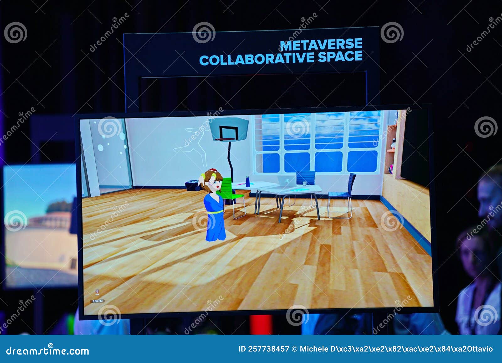 Screen Render of Digital Metaverse Editorial Photography - Image of ...