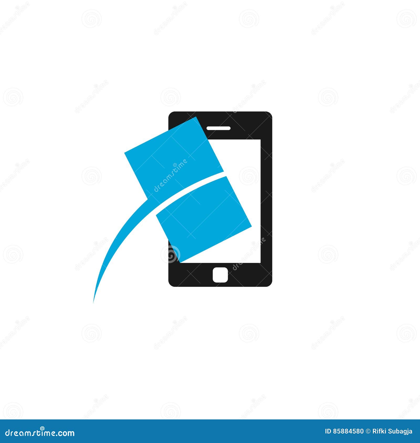 Screen repair logo stock vector. Illustration of blue - 85884580