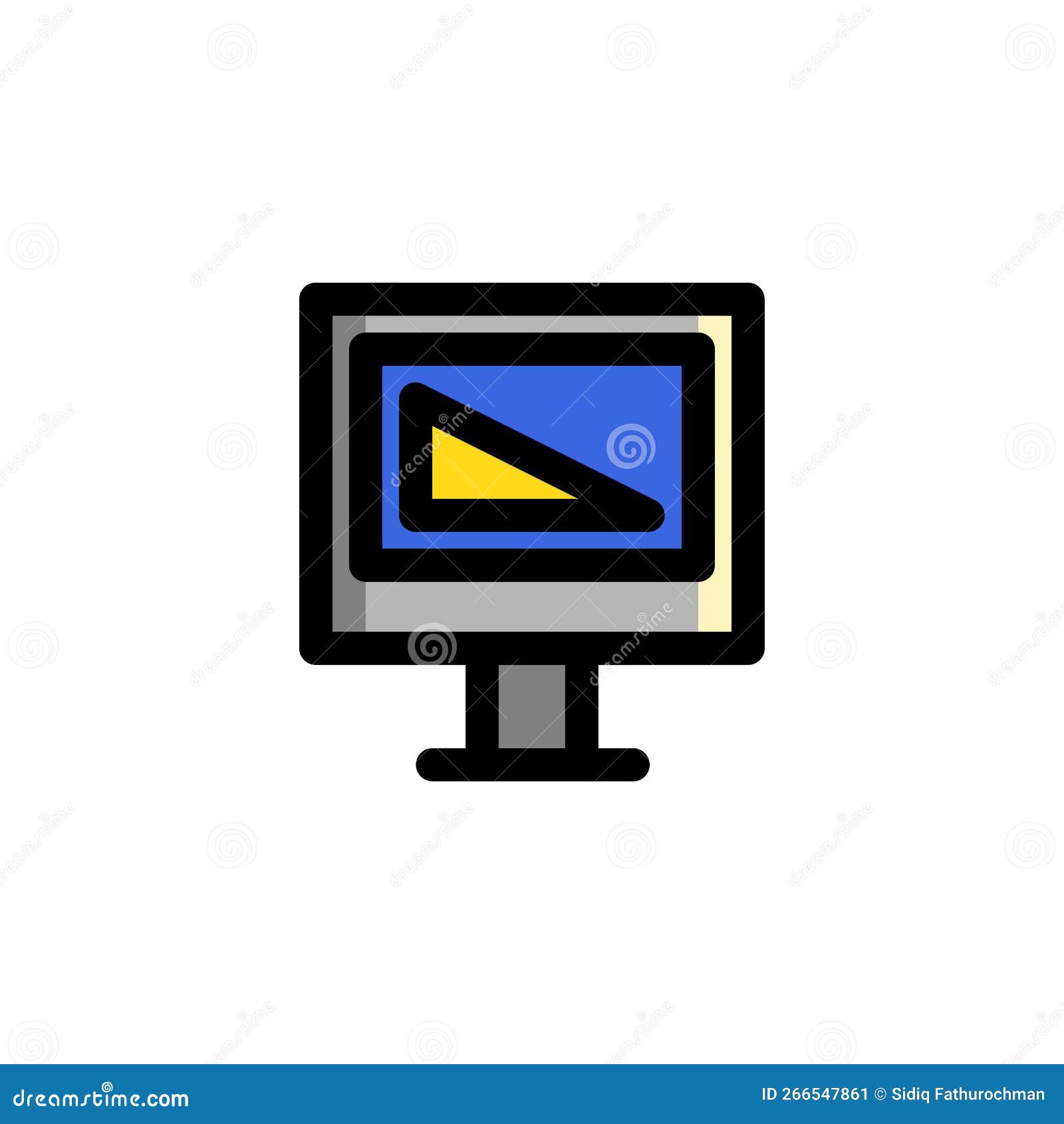 Screen Resolution Icon stock vector. Illustration of modify - 266547861