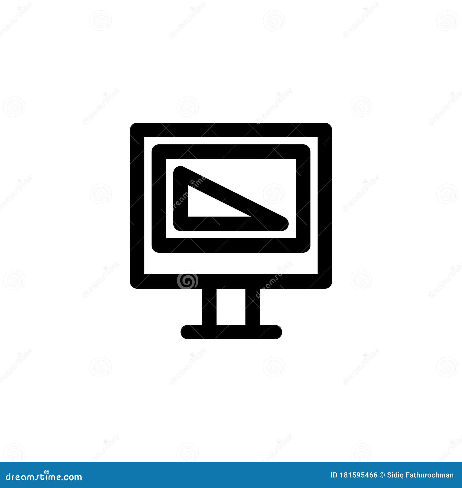 Screen Resolution Icon stock vector. Illustration of logo - 181595466