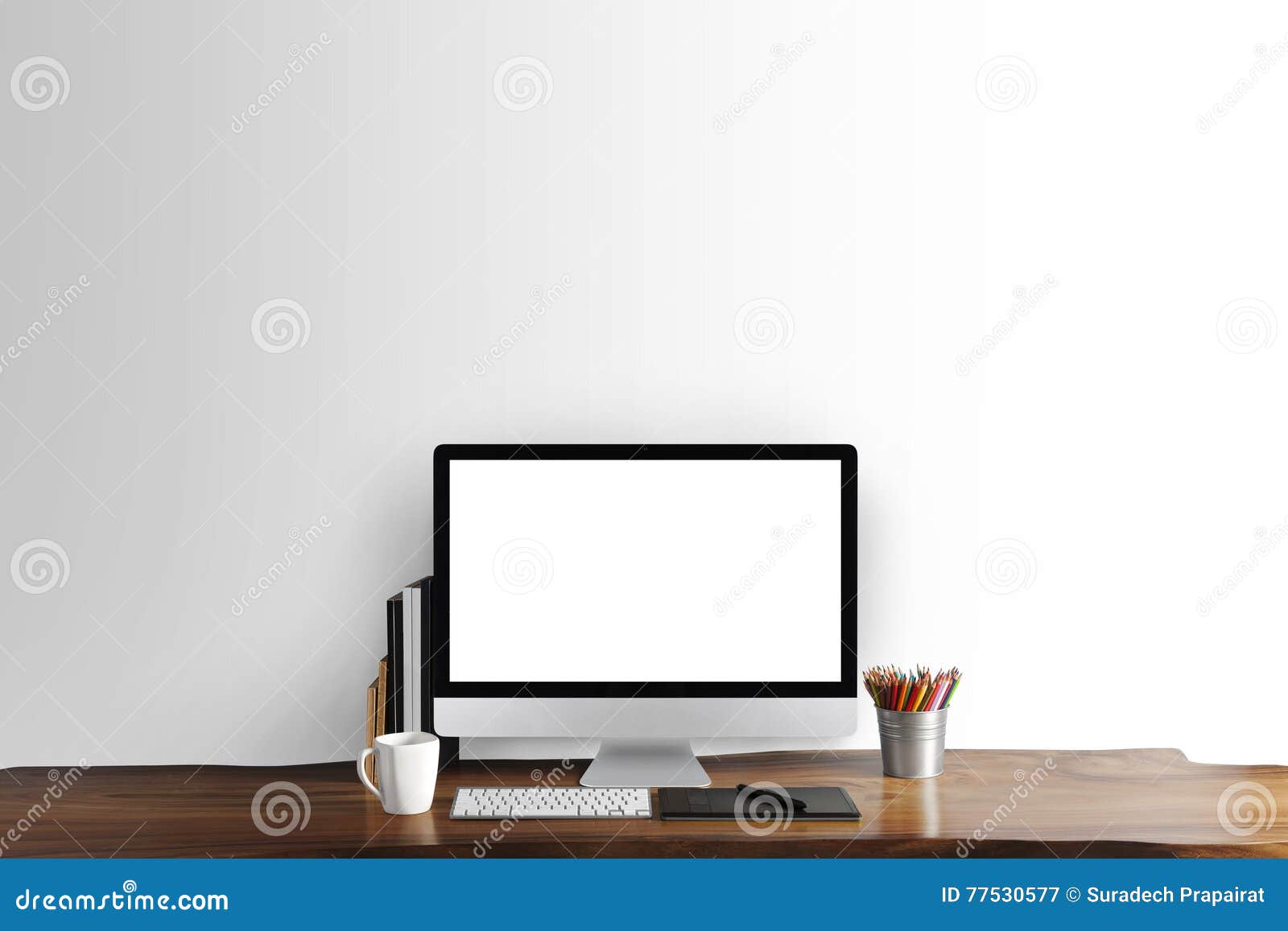 Screen in room stock image. Image of computer, desktop - 77530577