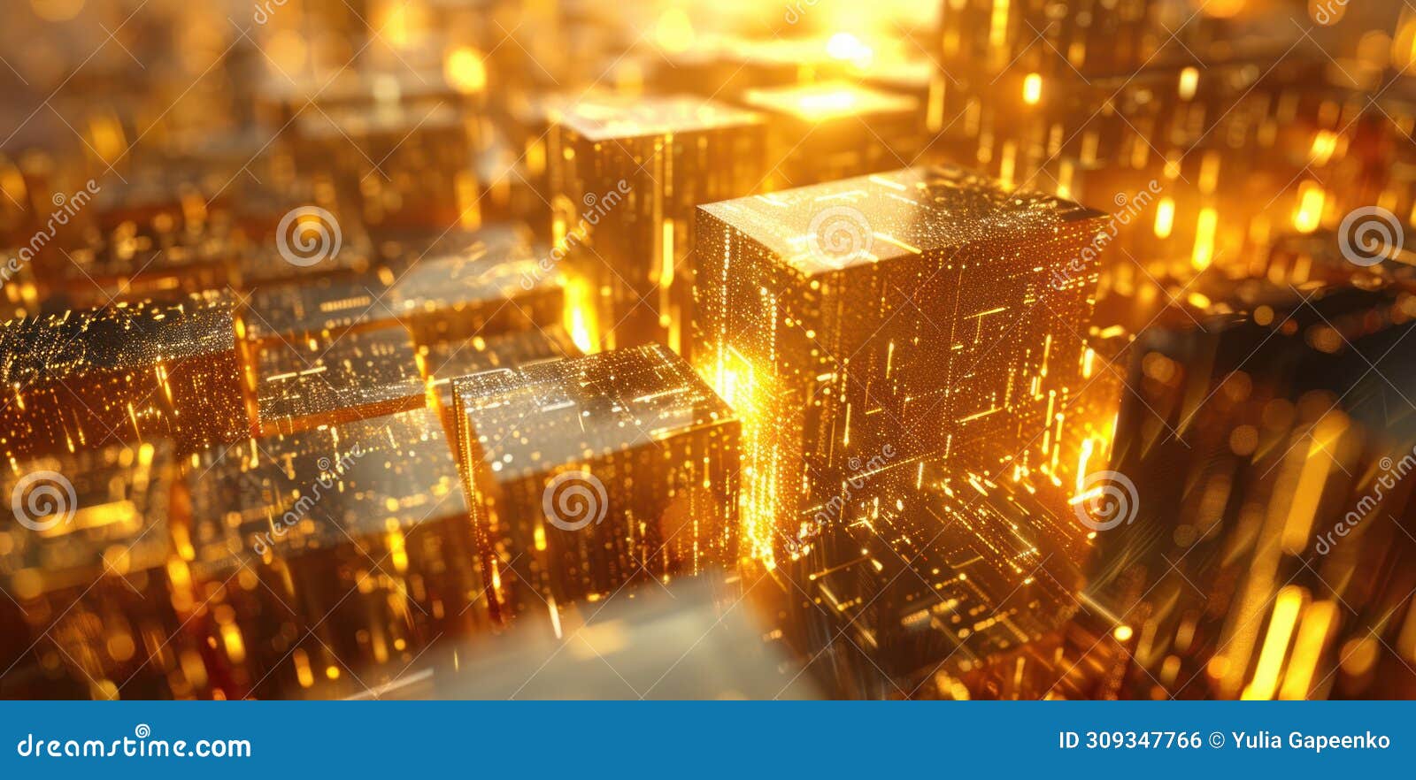 A Screen Showing an Animation in Gold Bars Stock Photo - Image of ...