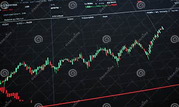 Screen Showing Chart Different Trading Options Stock Illustration ...