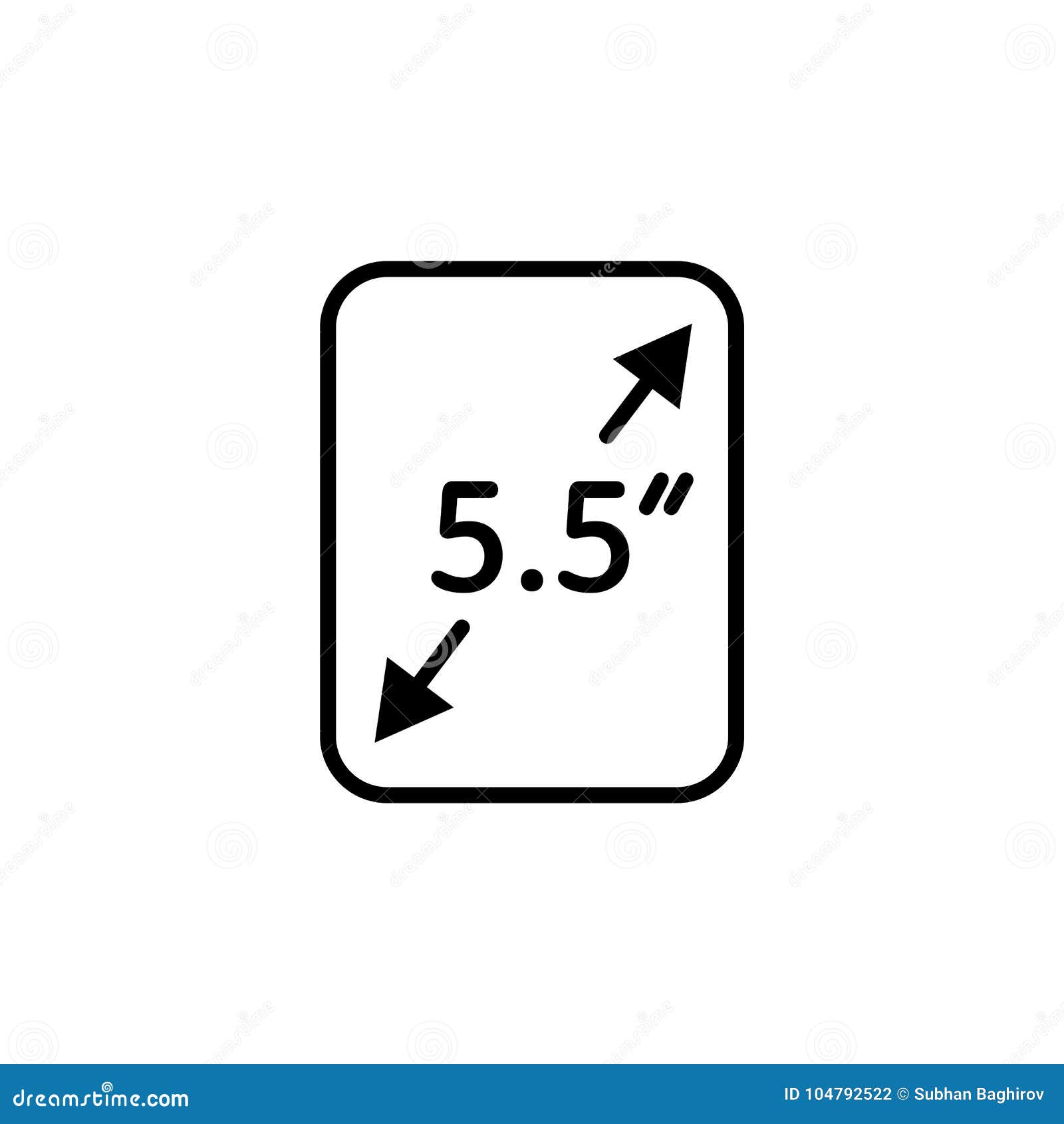 Screen Size. Flat Vector Icon Stock Vector - Illustration of design ...