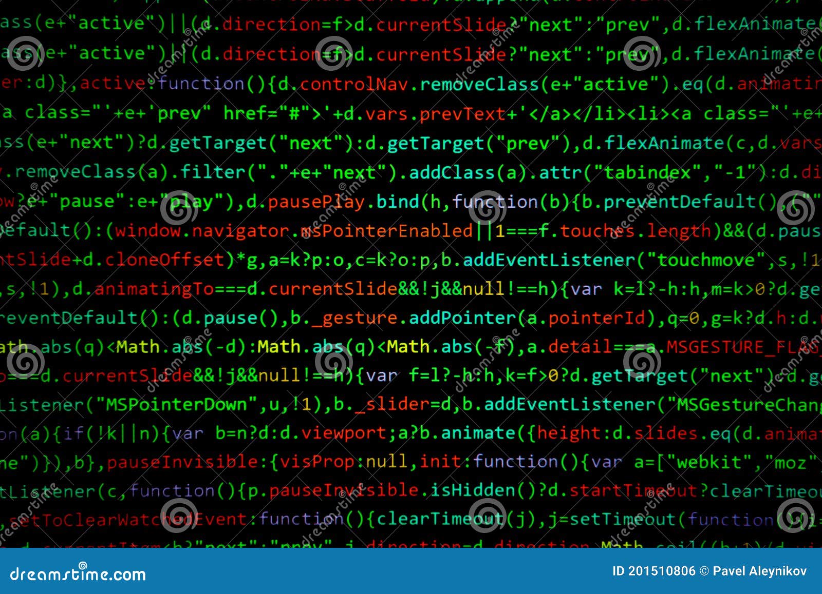 Screen with Software Developer Code. Stock Photo - Image of code ...