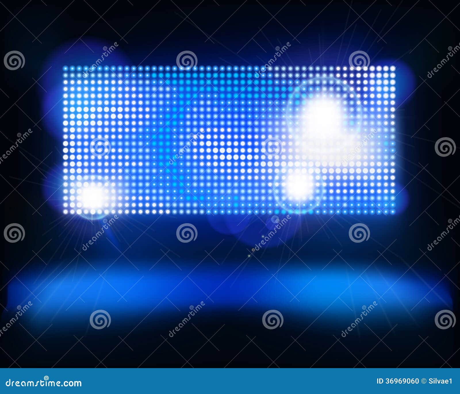 Screen on Stage. Vector Illustration Stock Vector - Illustration of ...