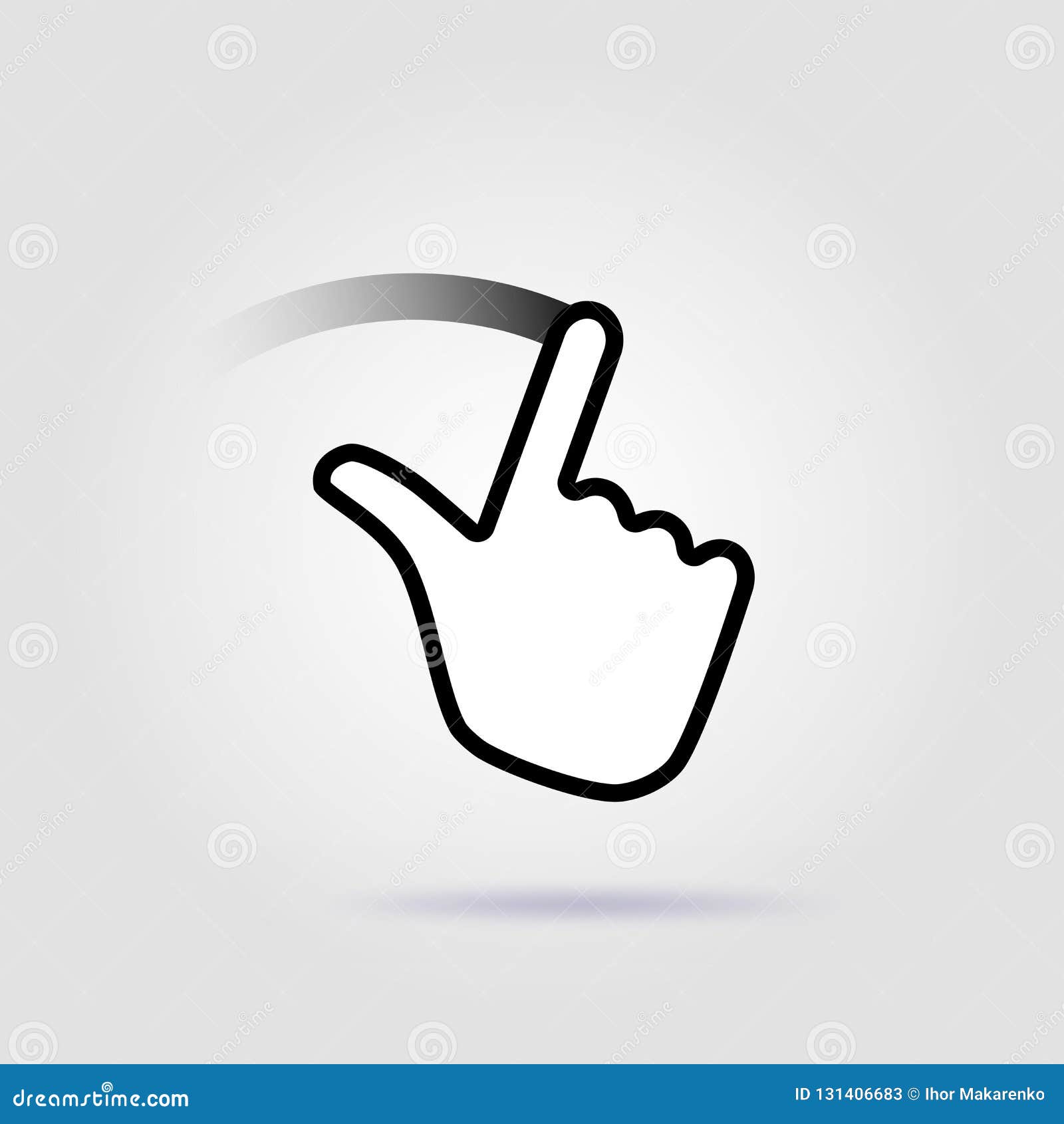 Screen Swipe Icon. Slide Finger Illstration Symbol. Sign Swipe Scroll ...