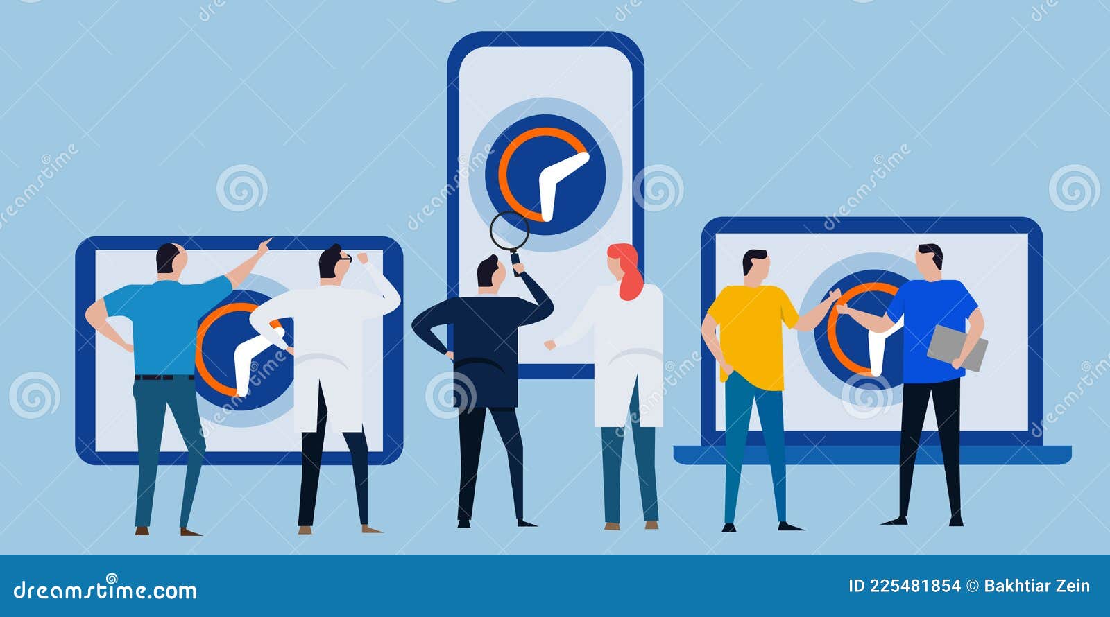 Screen Time Measurement Of Application Speed Smartphone Screen With ...