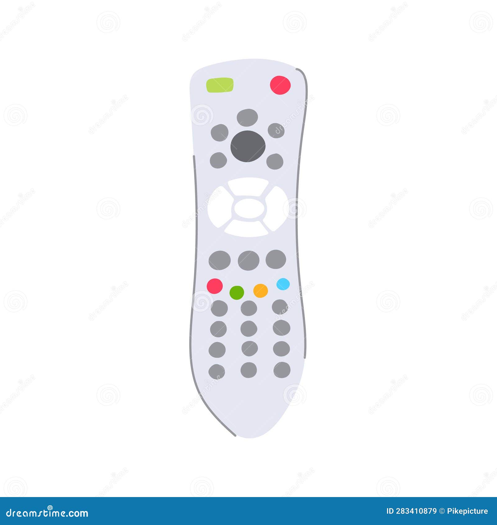 Screen Tv Remote Cartoon Vector Illustration Stock Vector ...