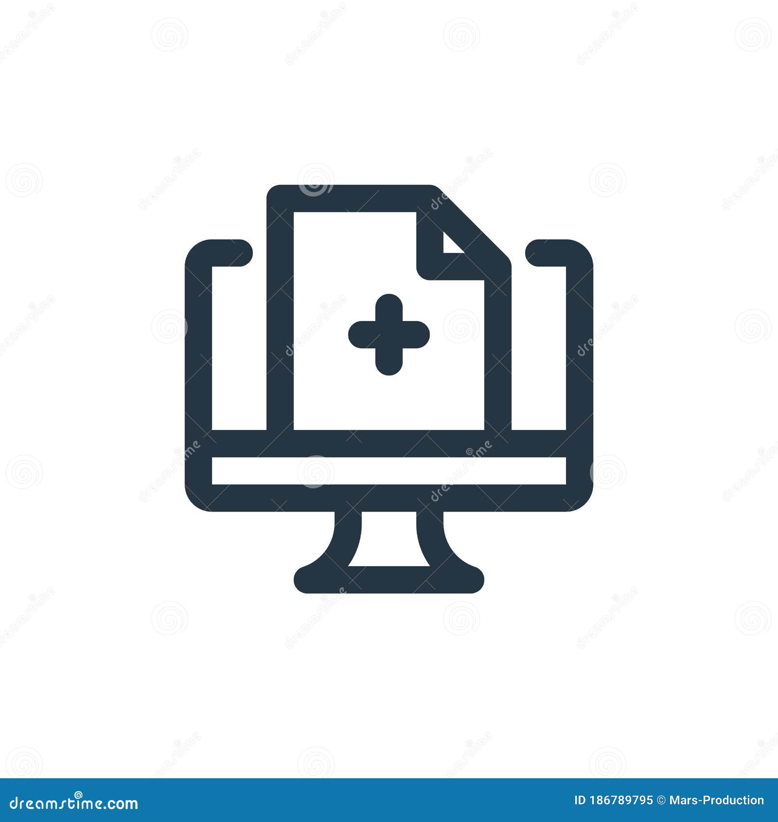 Screen Vector Icon. Screen Editable Stroke. Screen Linear Symbol for ...