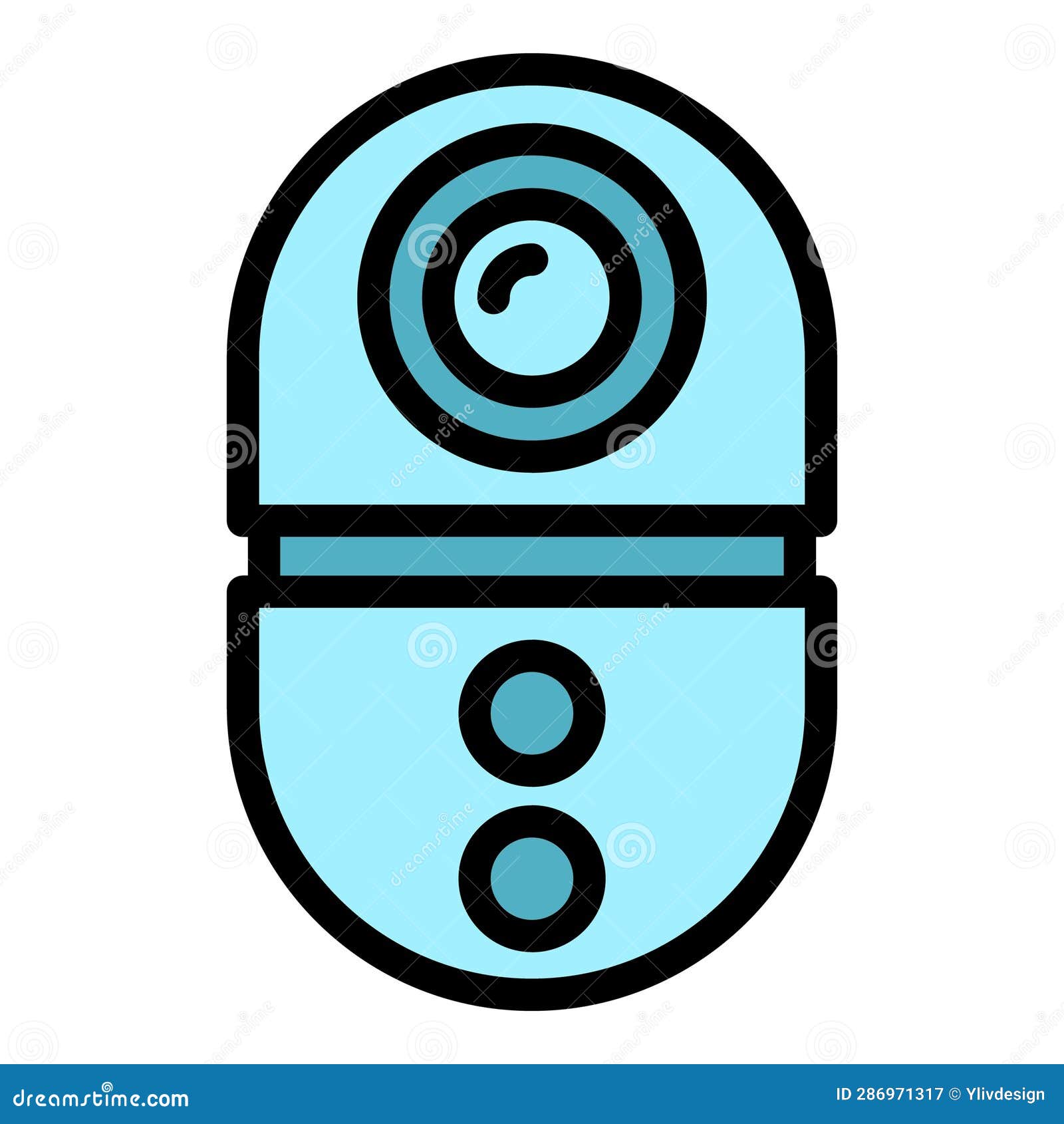 Screen Video Intercom Icon Vector Flat Stock Illustration ...