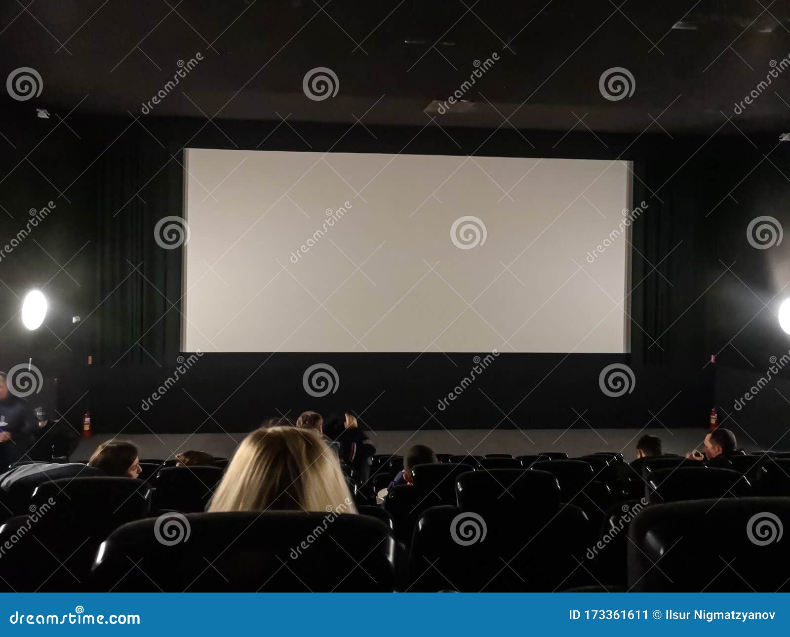 Screen View of the Cinema from the Rear Seats before Viewing the Cinema ...