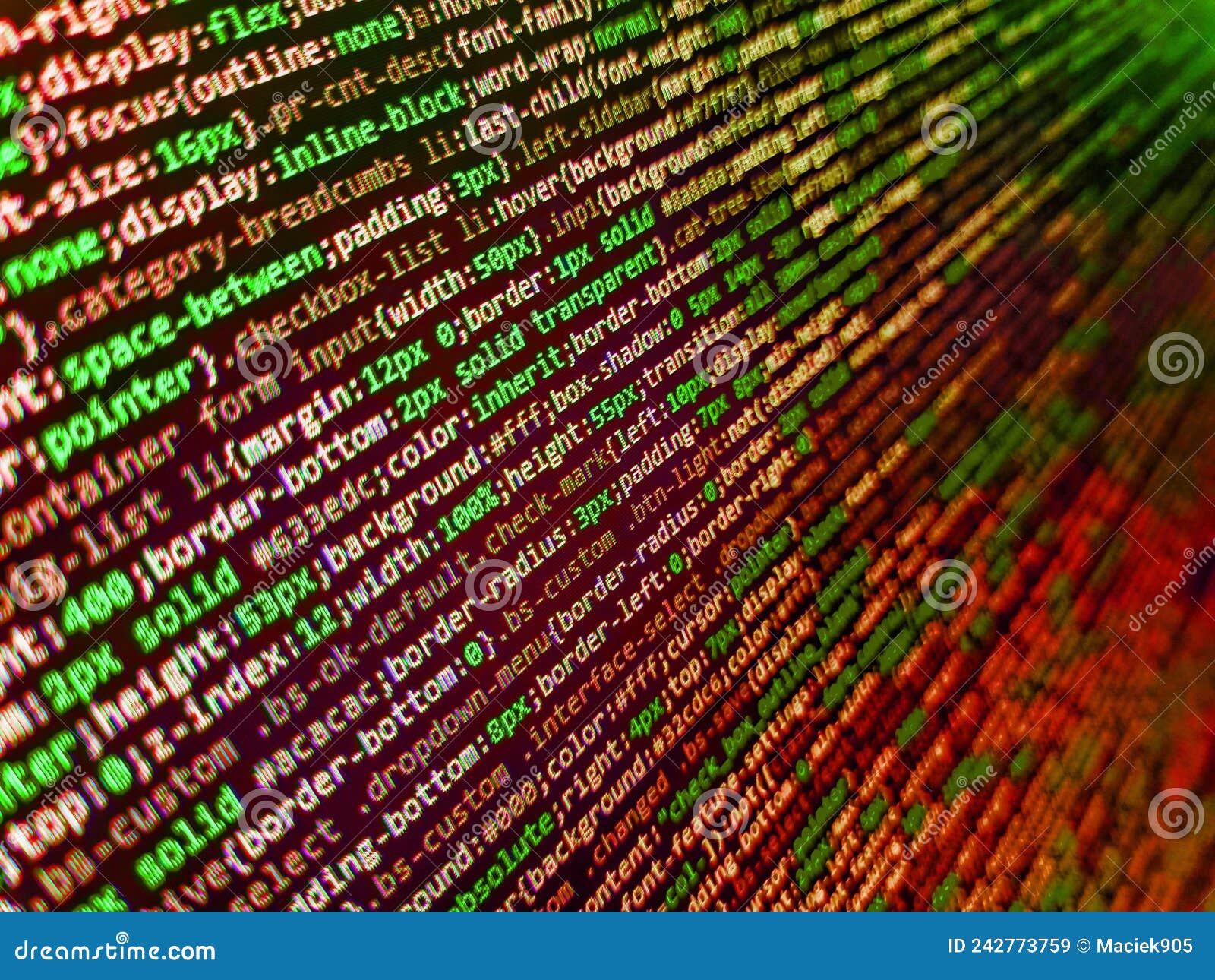 Screen Of Web Developing Javascript Code Programming Code Abstract