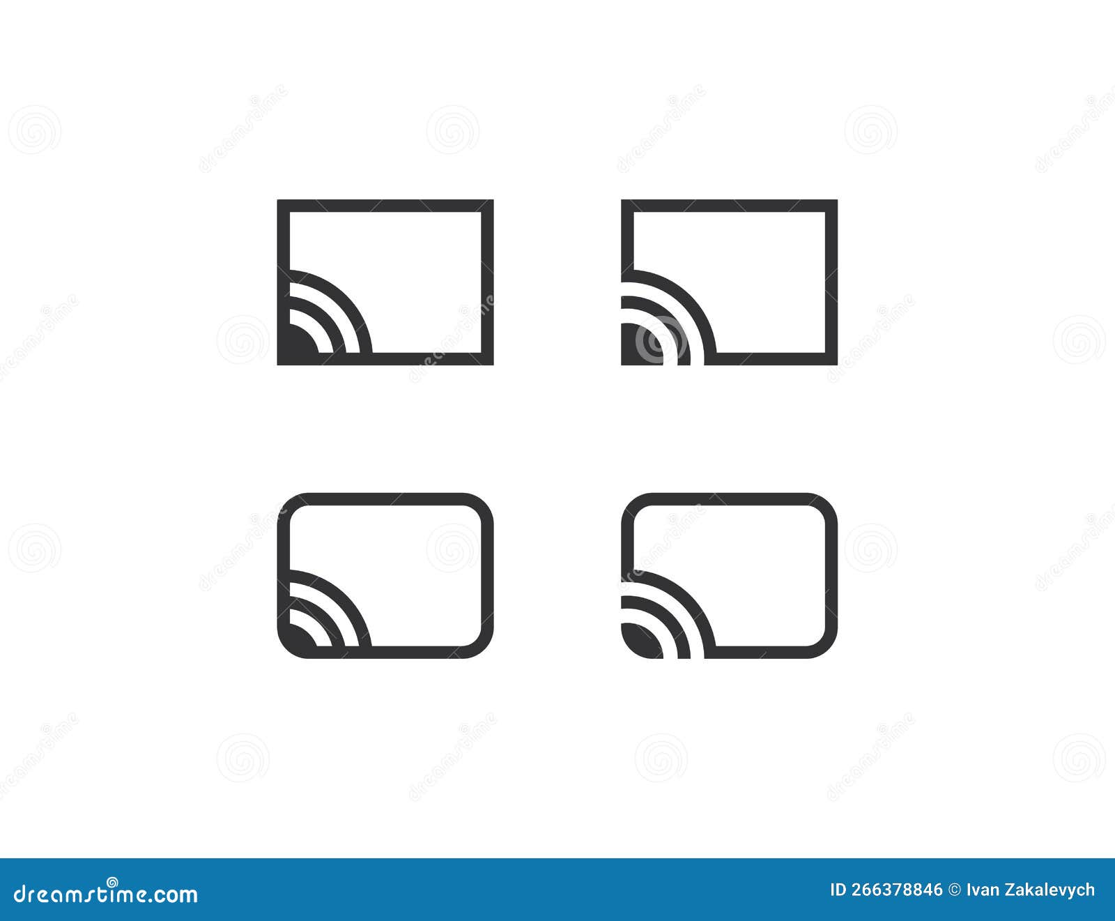 Screencast Icon. Chromecast Illustration Symbol Stock Illustration ...