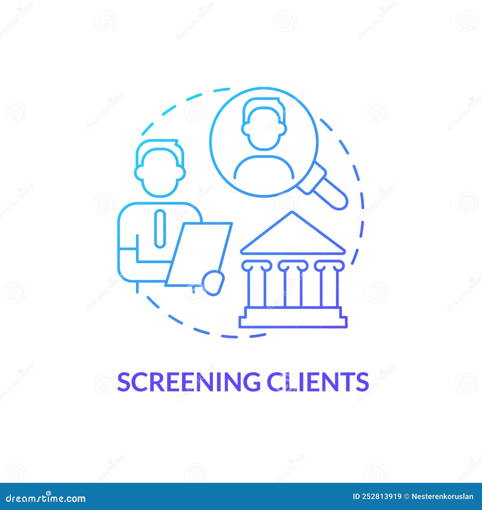 Identifying And Screening Potential Candidates Profiles Cartoon Vector ...