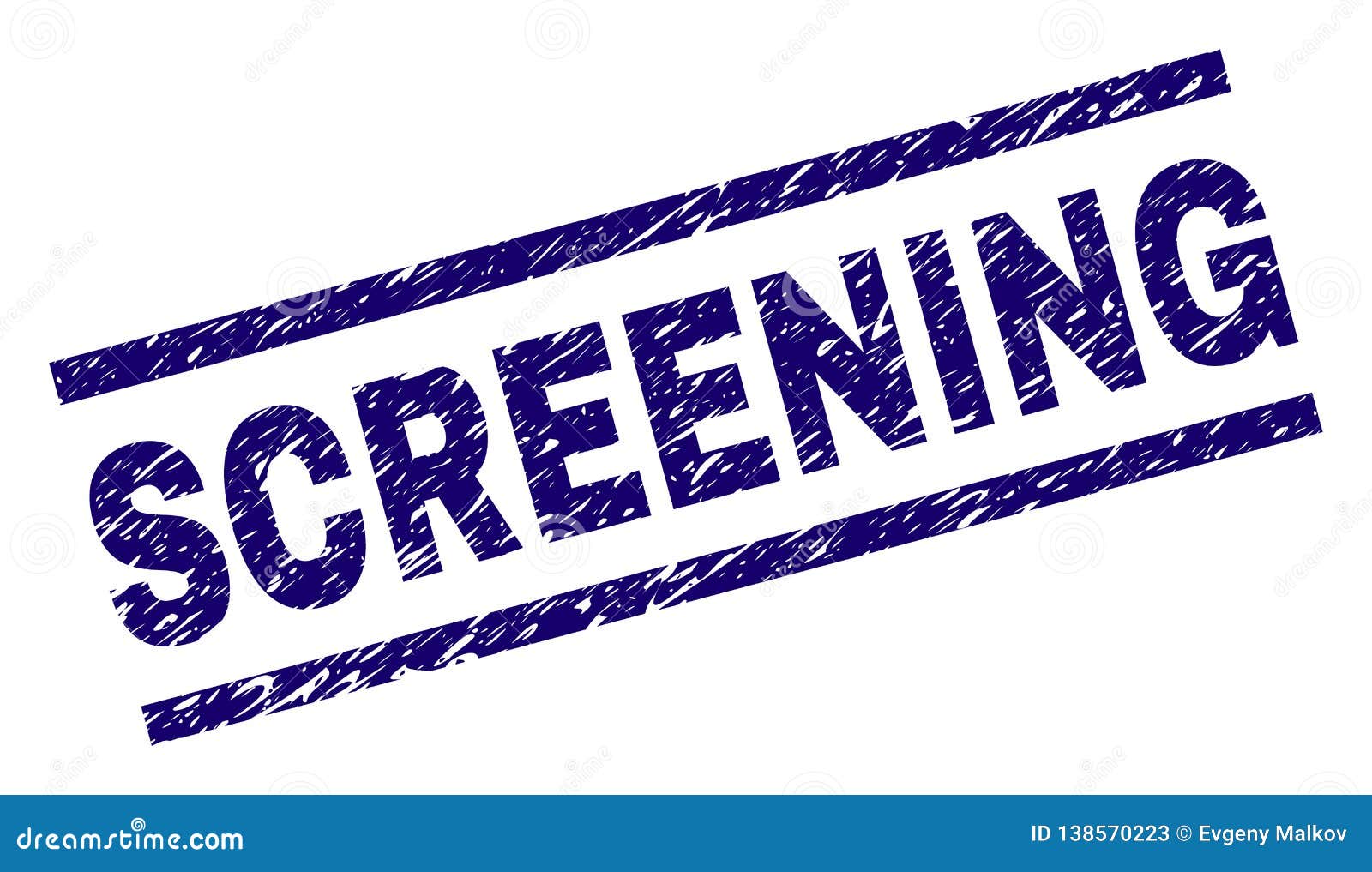 Grunge Textured SCREENING Stamp Seal Stock Vector - Illustration of ...