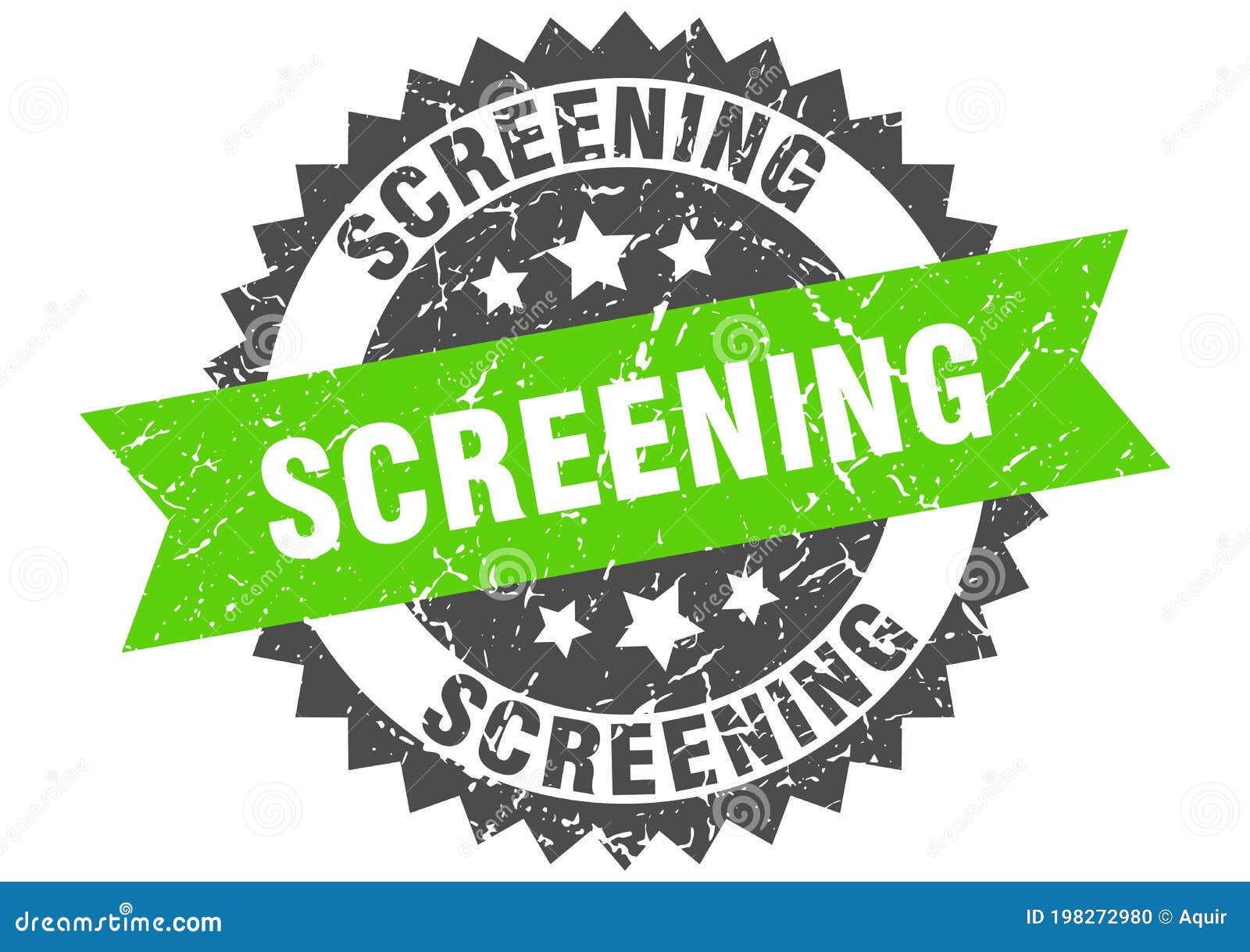 Screening Stamp. Screening Grunge Round Sign Stock Vector ...