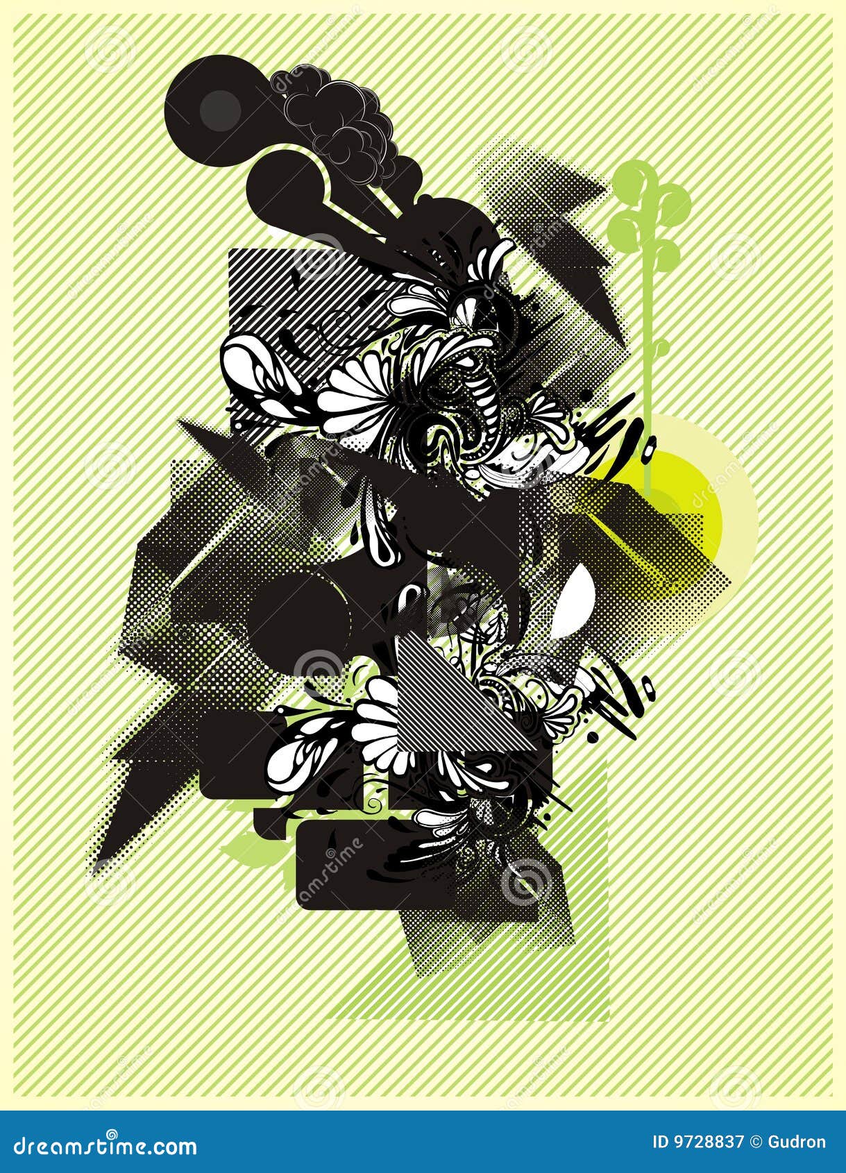 Screenprint vector design stock vector. Illustration of liquid - 9728837