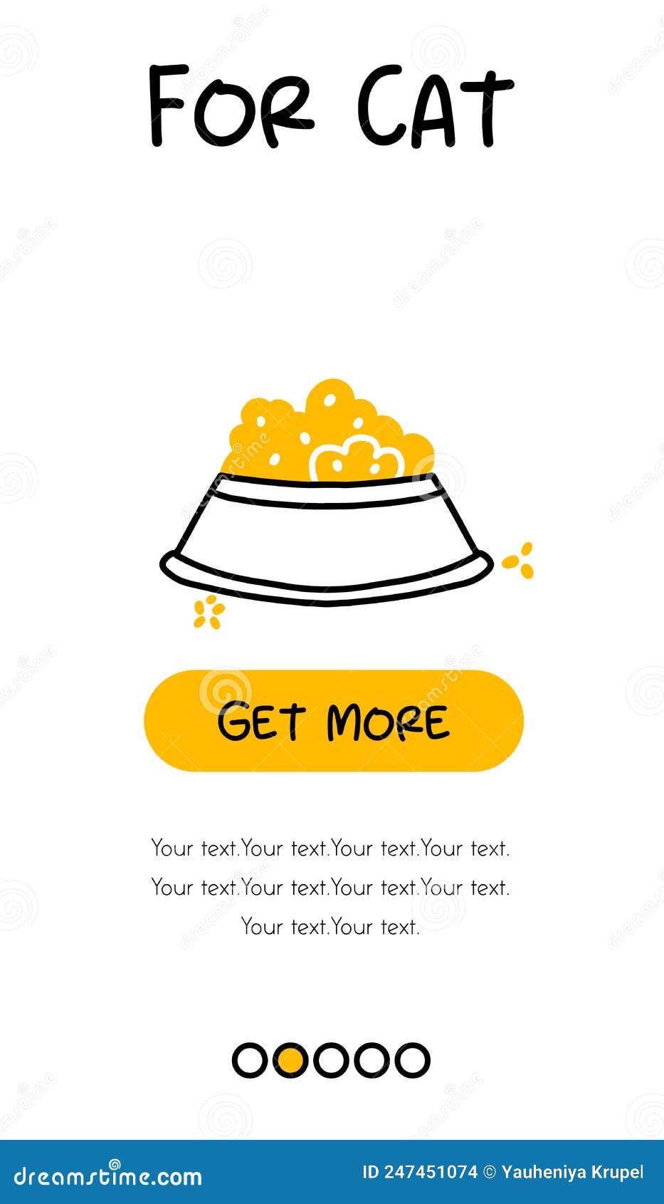 Screens of the Pet Store and Mobile Application. Menu Banner Vector ...