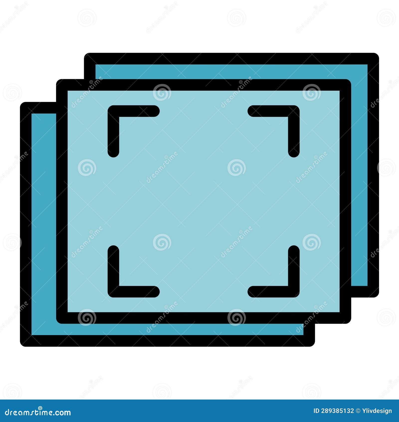 Screenshot Icon Vector Flat Stock Vector - Illustration of screen, face ...
