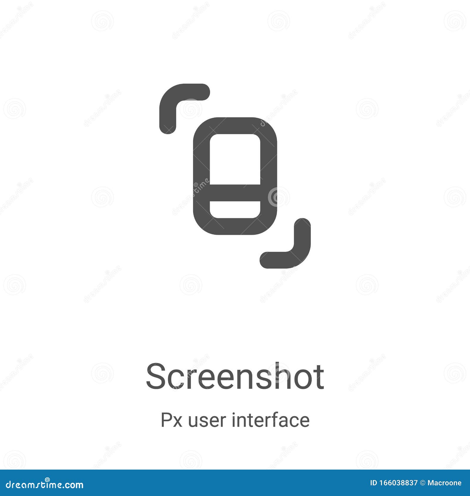 Screenshot Icon Vector From Px User Interface Collection. Thin Line ...