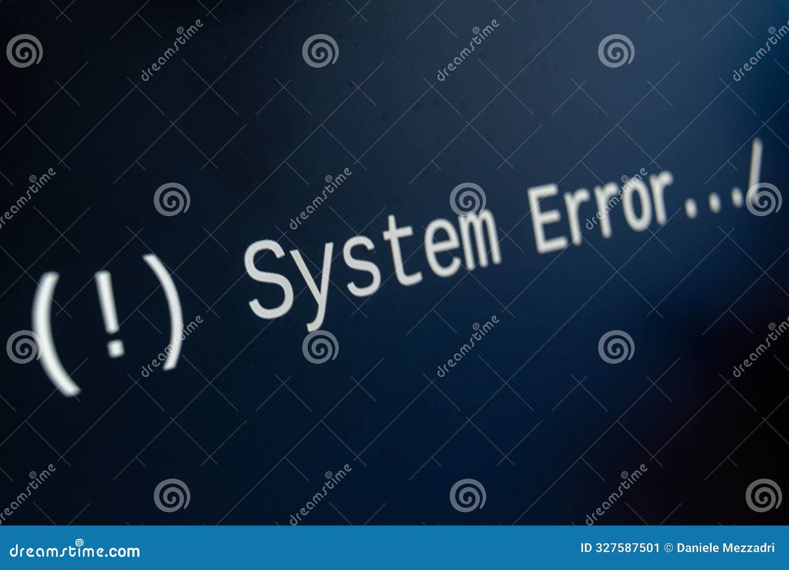 Screenshot of PC in error. stock image. Image of deadlock - 327587501