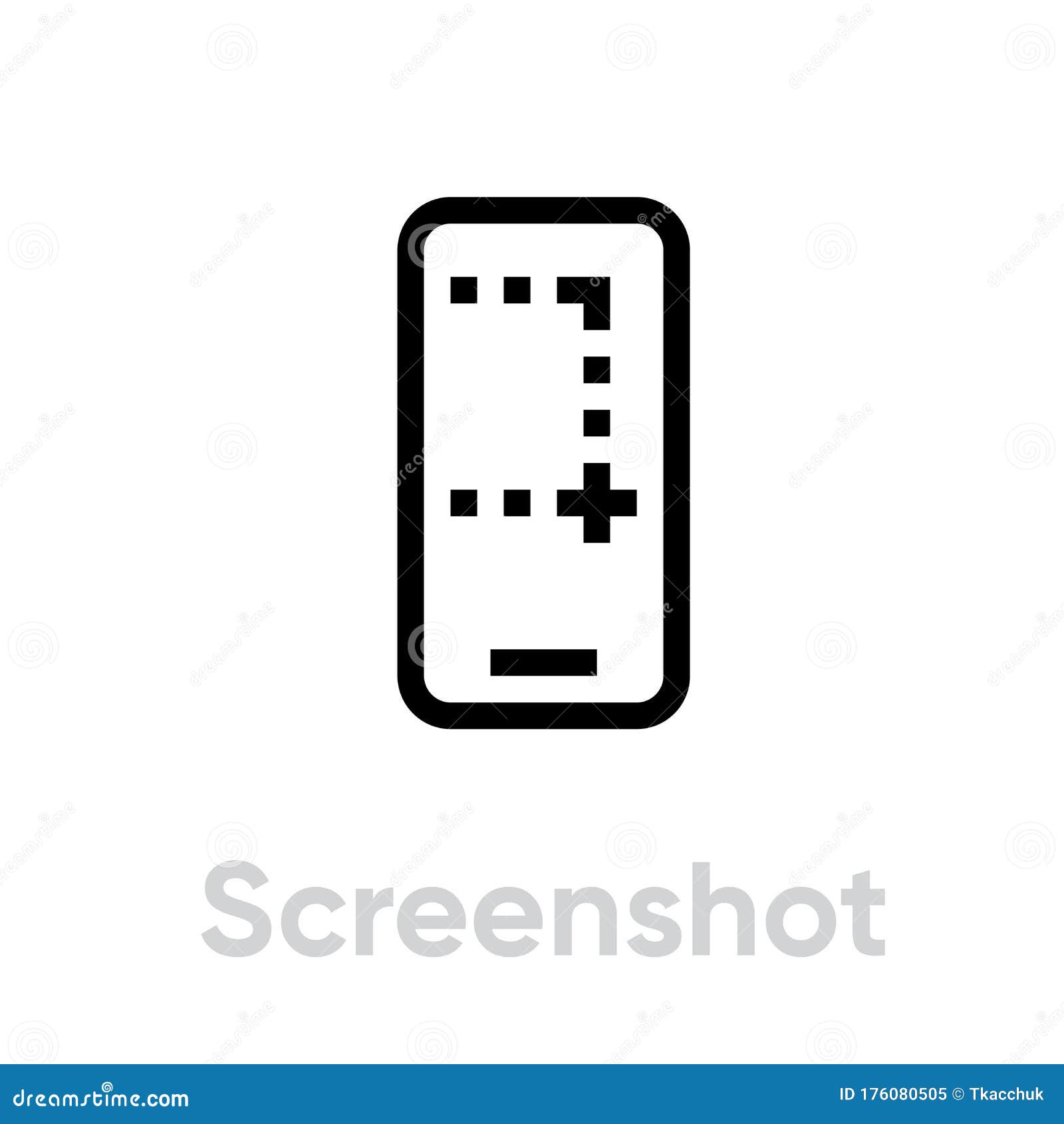 Screenshot Phone Tech Specs Icon. Editable Line Vector Stock Vector ...