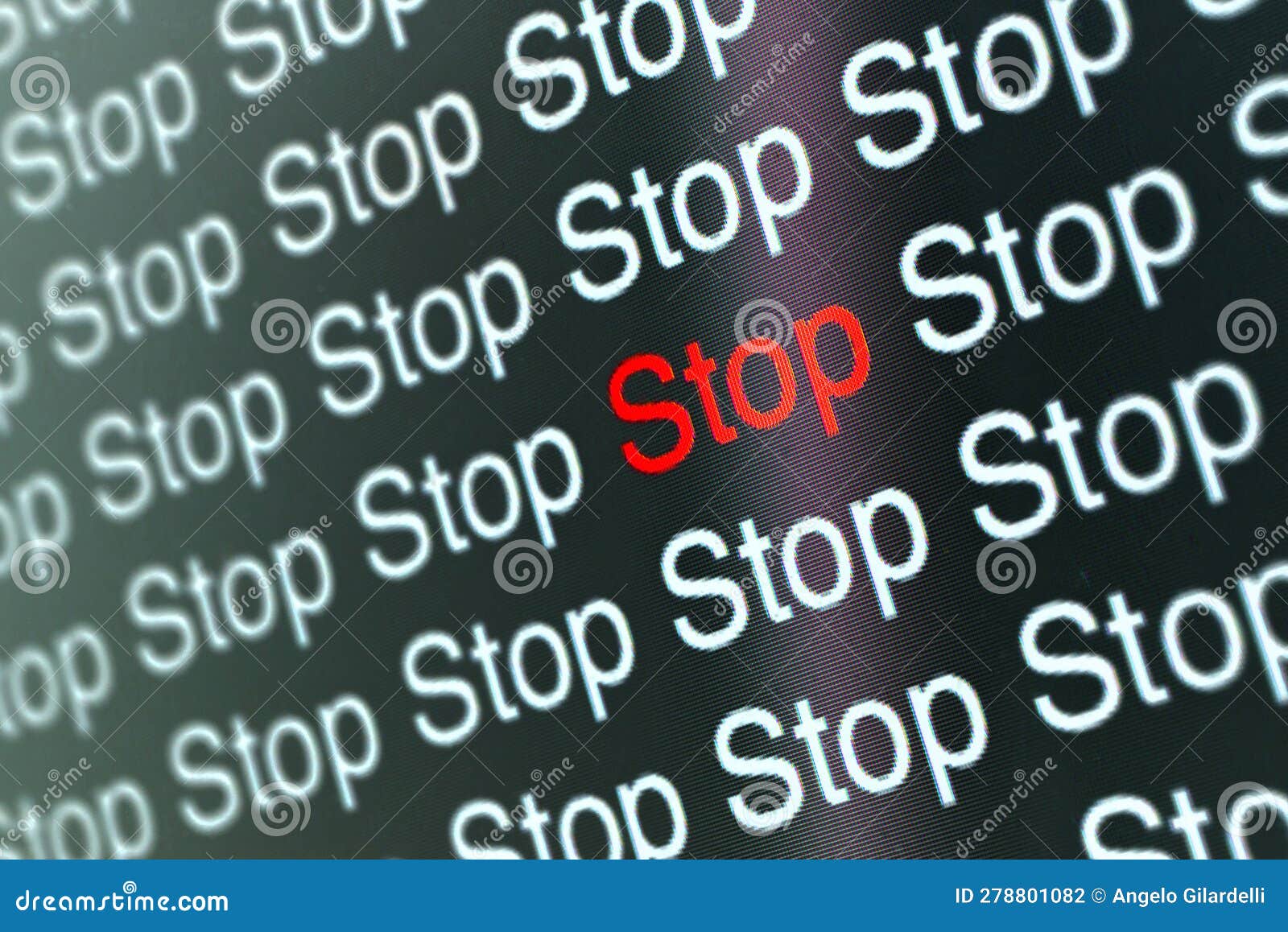 Screenshot of a Texture with the Word STOP Stock Photo - Image of brand ...