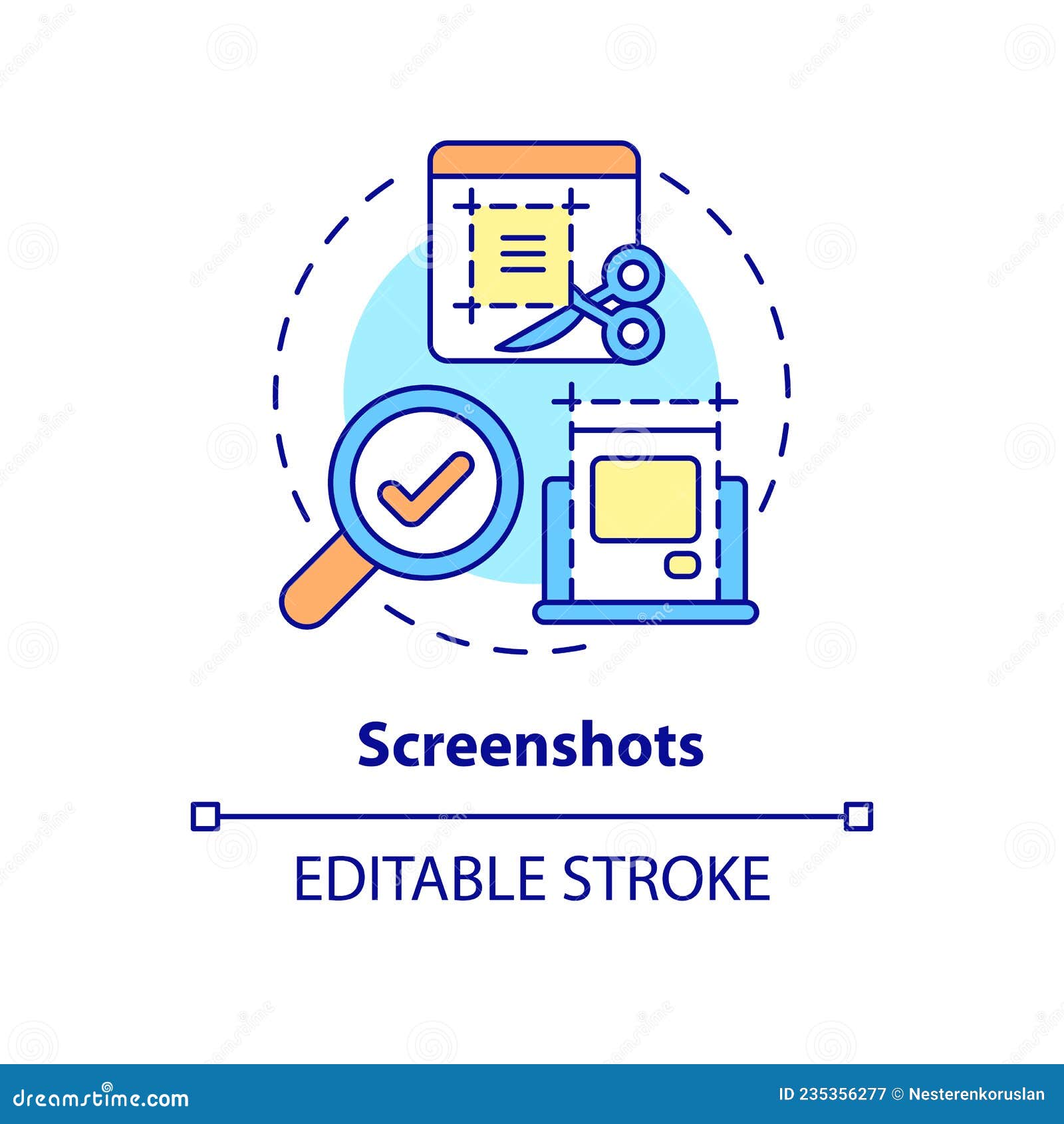 Screenshots concept icon stock vector. Illustration of corporate ...