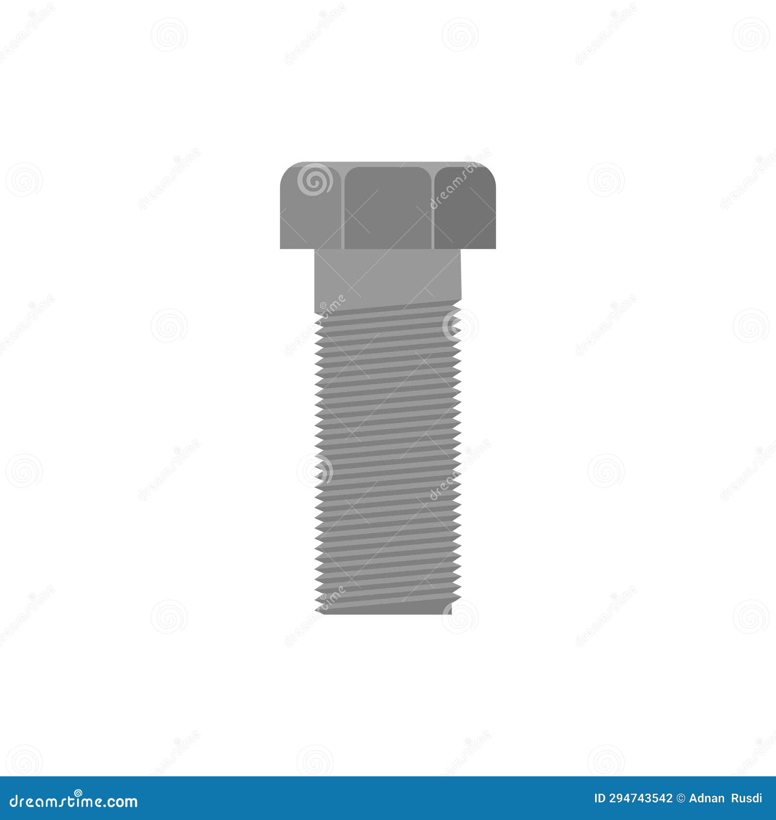 Bolt Flat Design Vector Illustration Isolated on White Background Stock ...