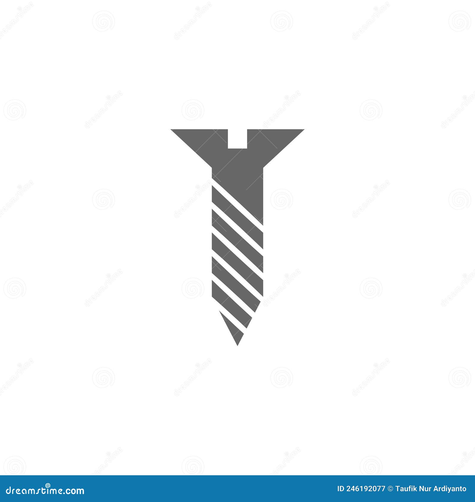 Screw, Bolt Icon Logo Design Illustration Stock Illustration ...