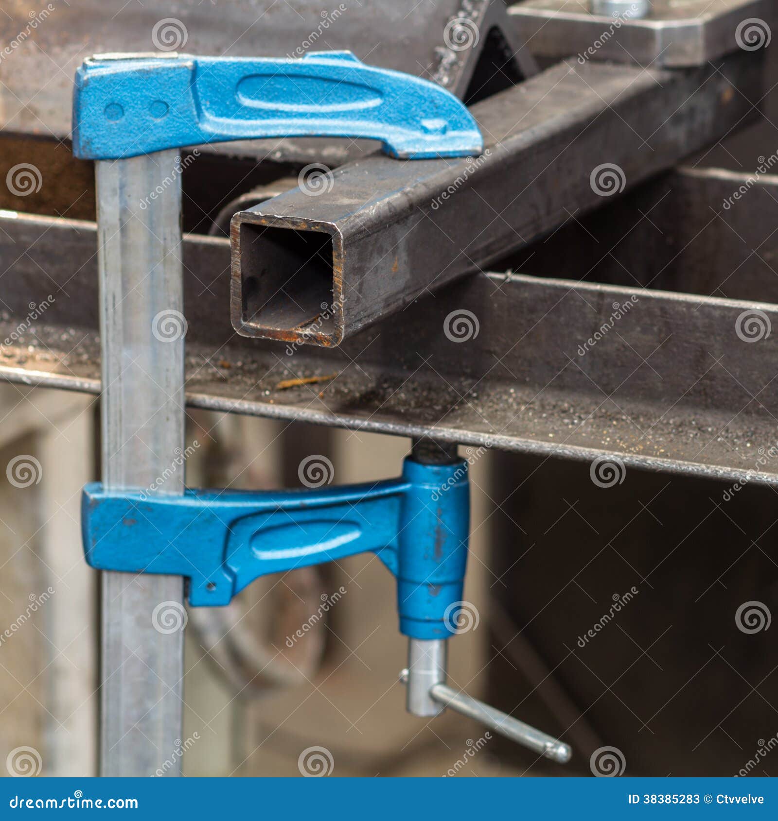 Clamp stock image. Image of workshop, copy, metal, close - 38385283