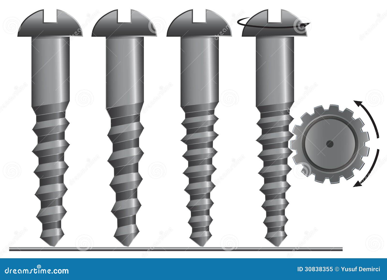 With cogwheel illustration stock vector. Illustration of electricity ...