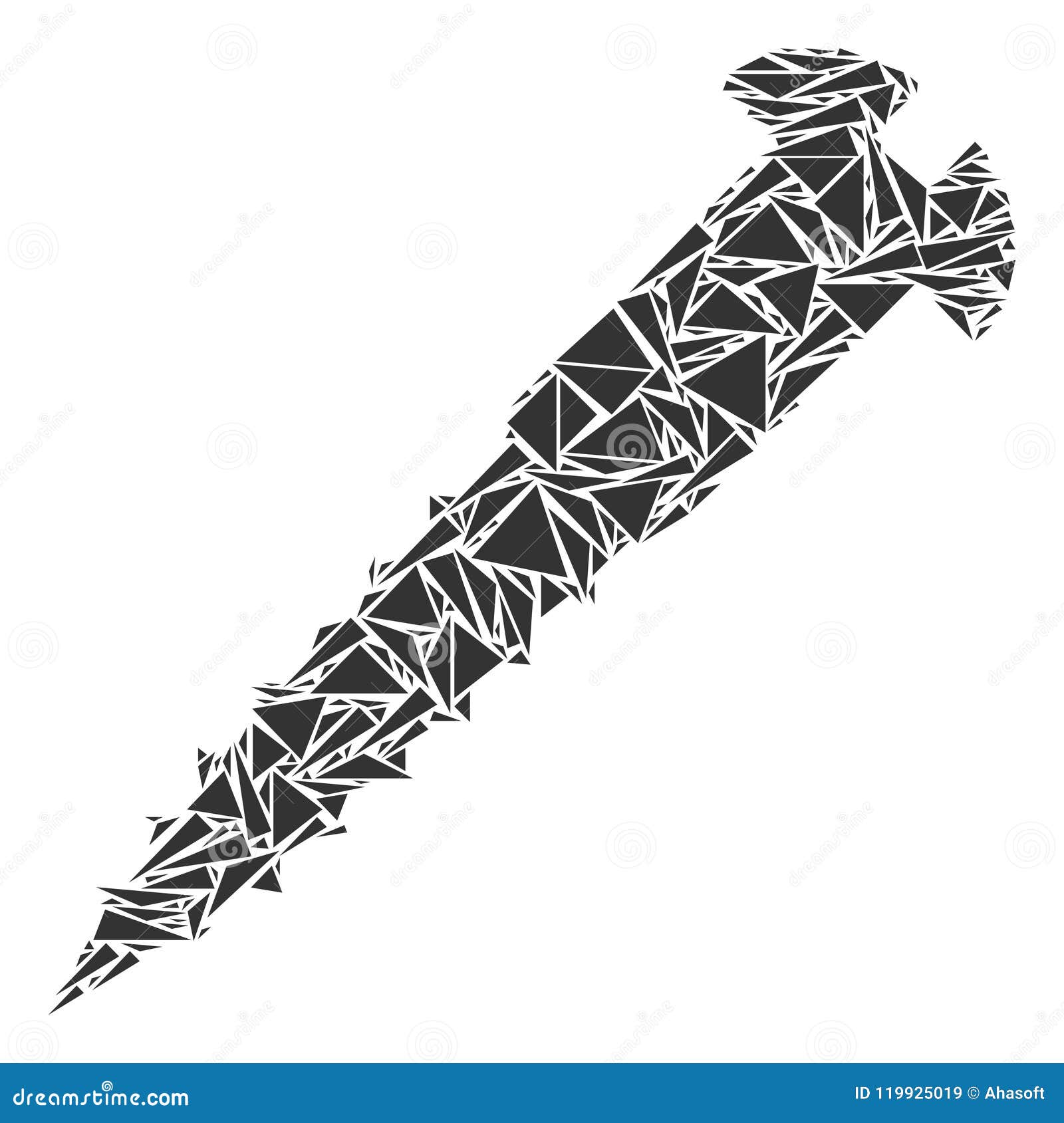 Collage of Triangles stock vector. Illustration of design - 119925019