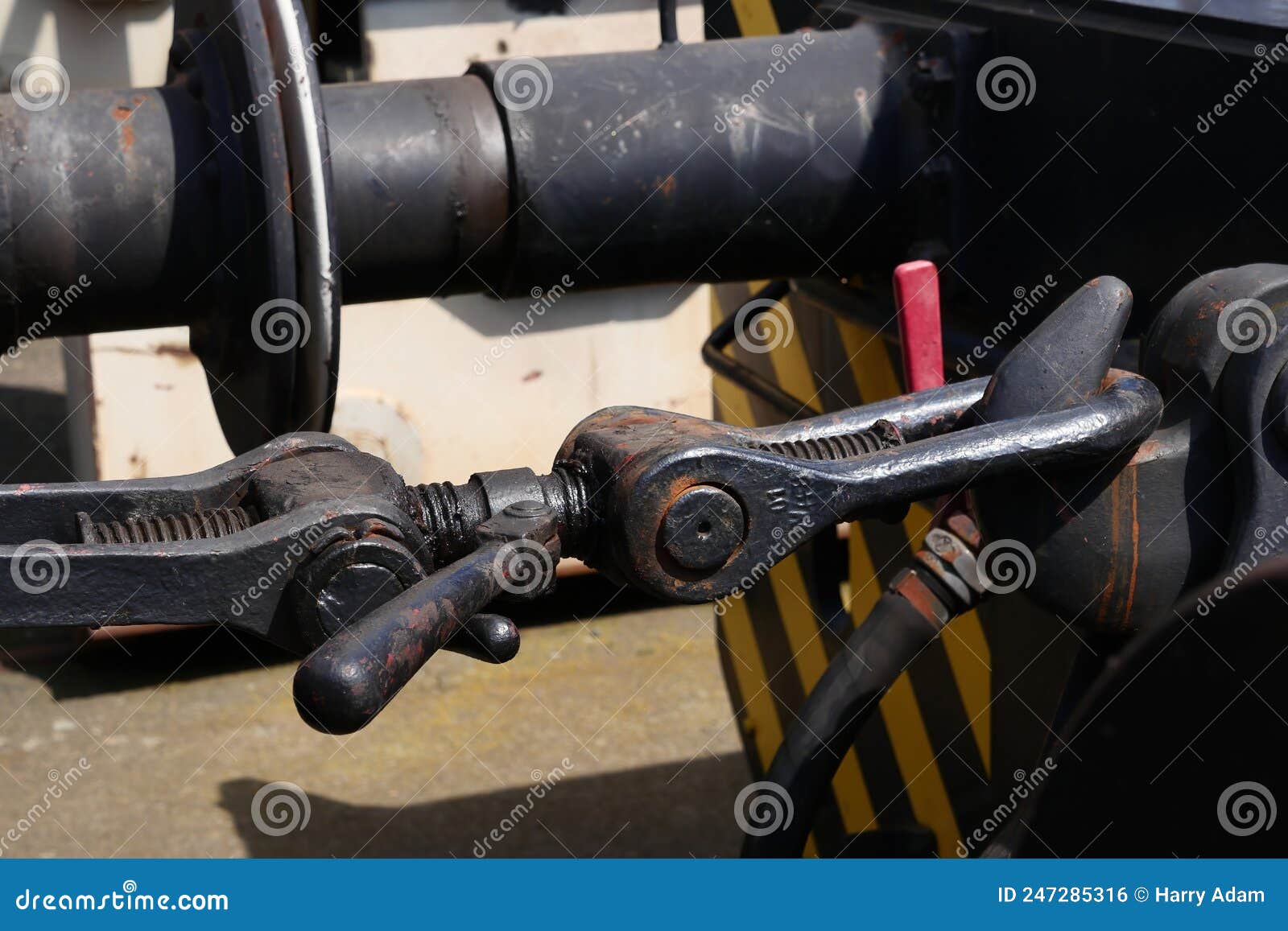 Coupling for Railway Vehicles Stock Photo - Image of mechanical, lock ...