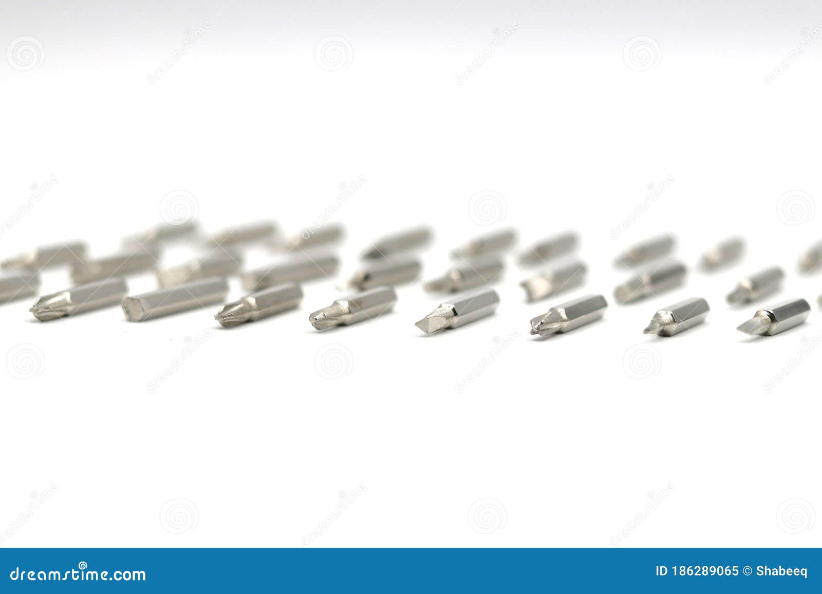 Driver Bit Verities on White Background Stock Image - Image of flat ...