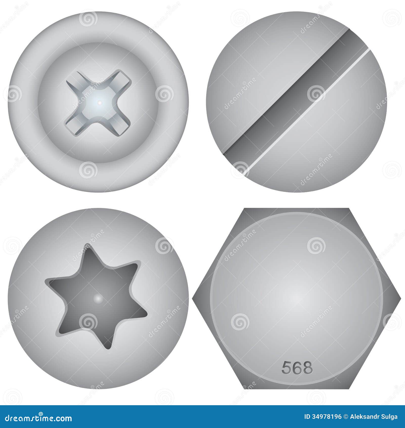 Torx External Screw Head Icon, Cartoon Style | CartoonDealer.com #152749417