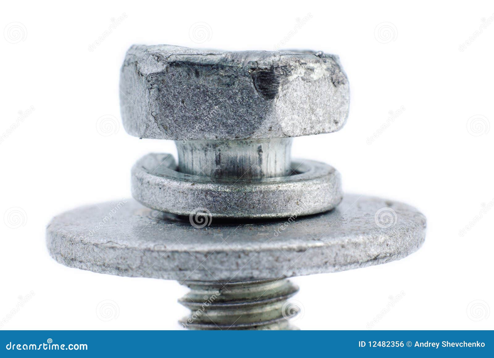 Hexagon head stock photo. Image of stainless, background - 12482356
