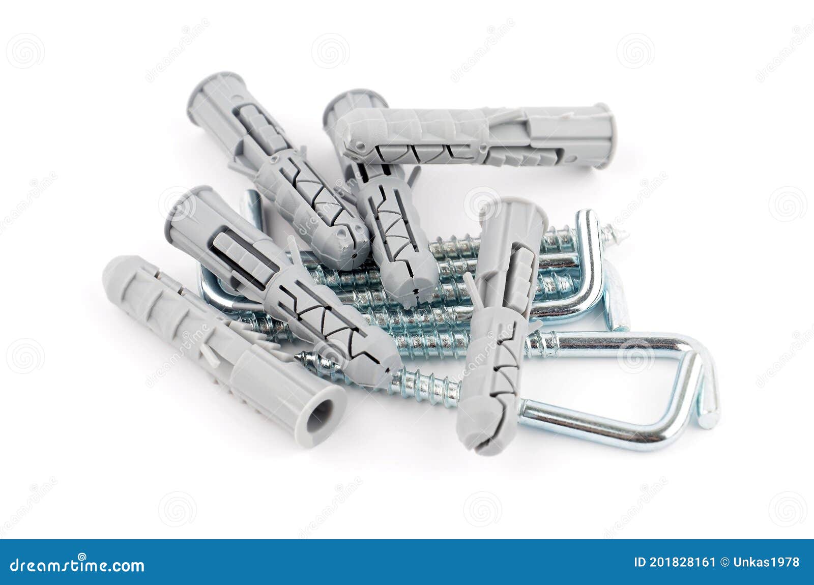 Hook with dowel stock image. Image of fasten, manufacture - 201828161