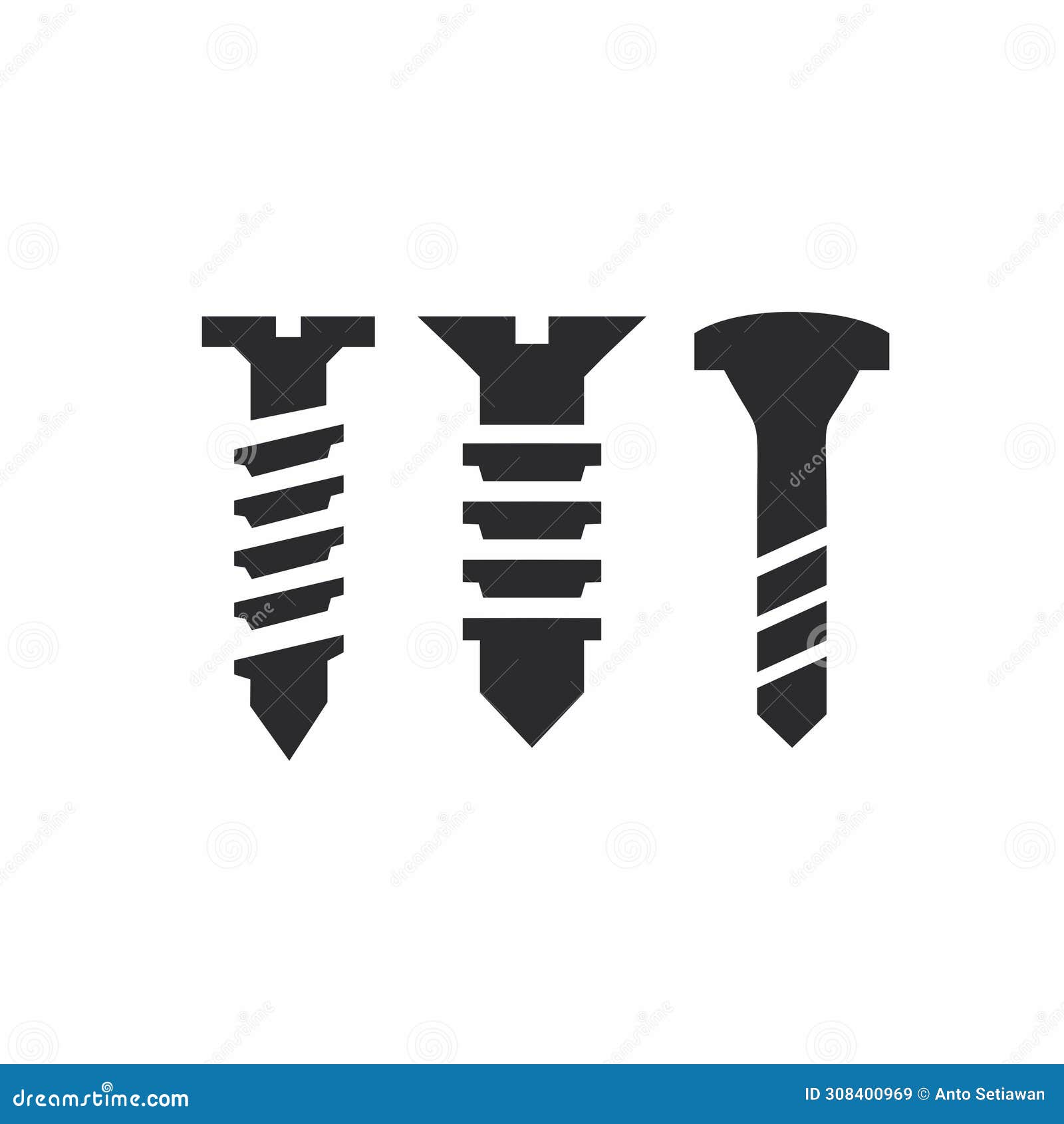 Screw Logo Vector. Screw Icon. Tools Icon | CartoonDealer.com #308400969