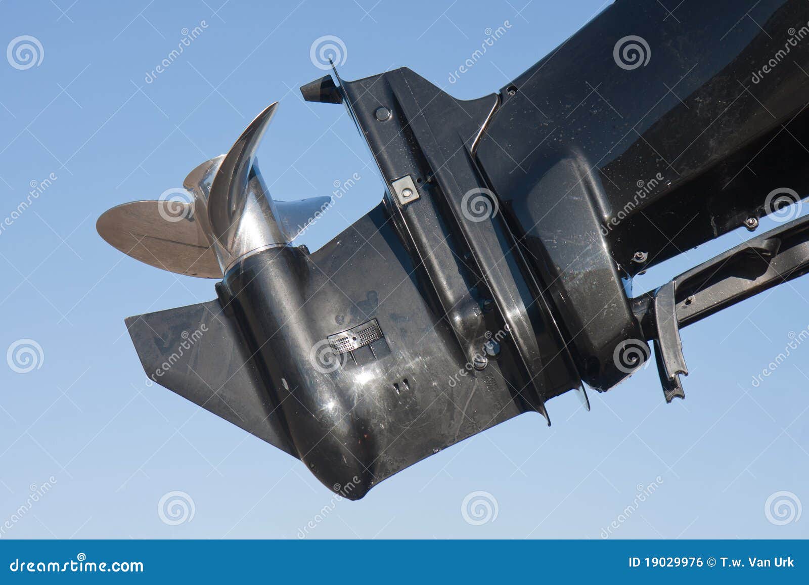 Of a Motor Vessel Against a Blue Sky Stock Photo - Image of metal, bock ...